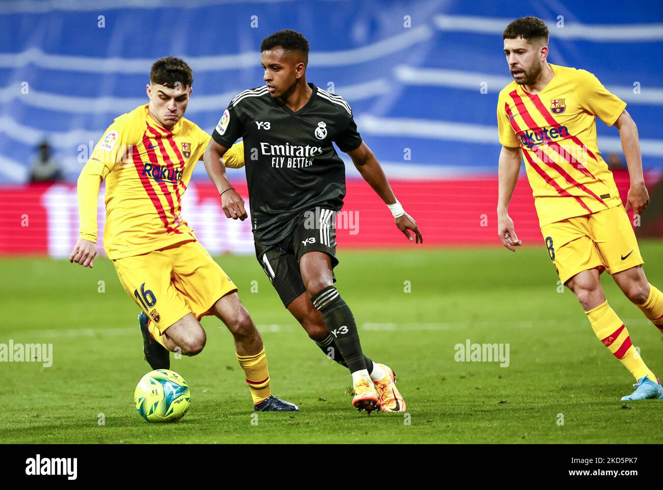 Rodrygo of Real Madrid during La Liga Santader match between Real ...