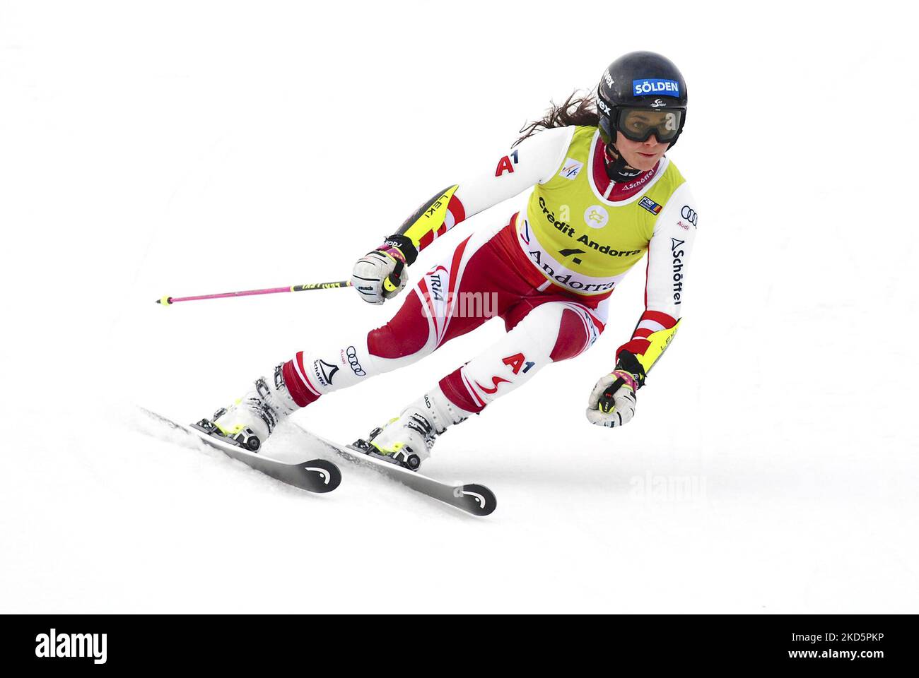 Austrian alpine skier Franziska Gritsch, competing on the Womens Giant ...