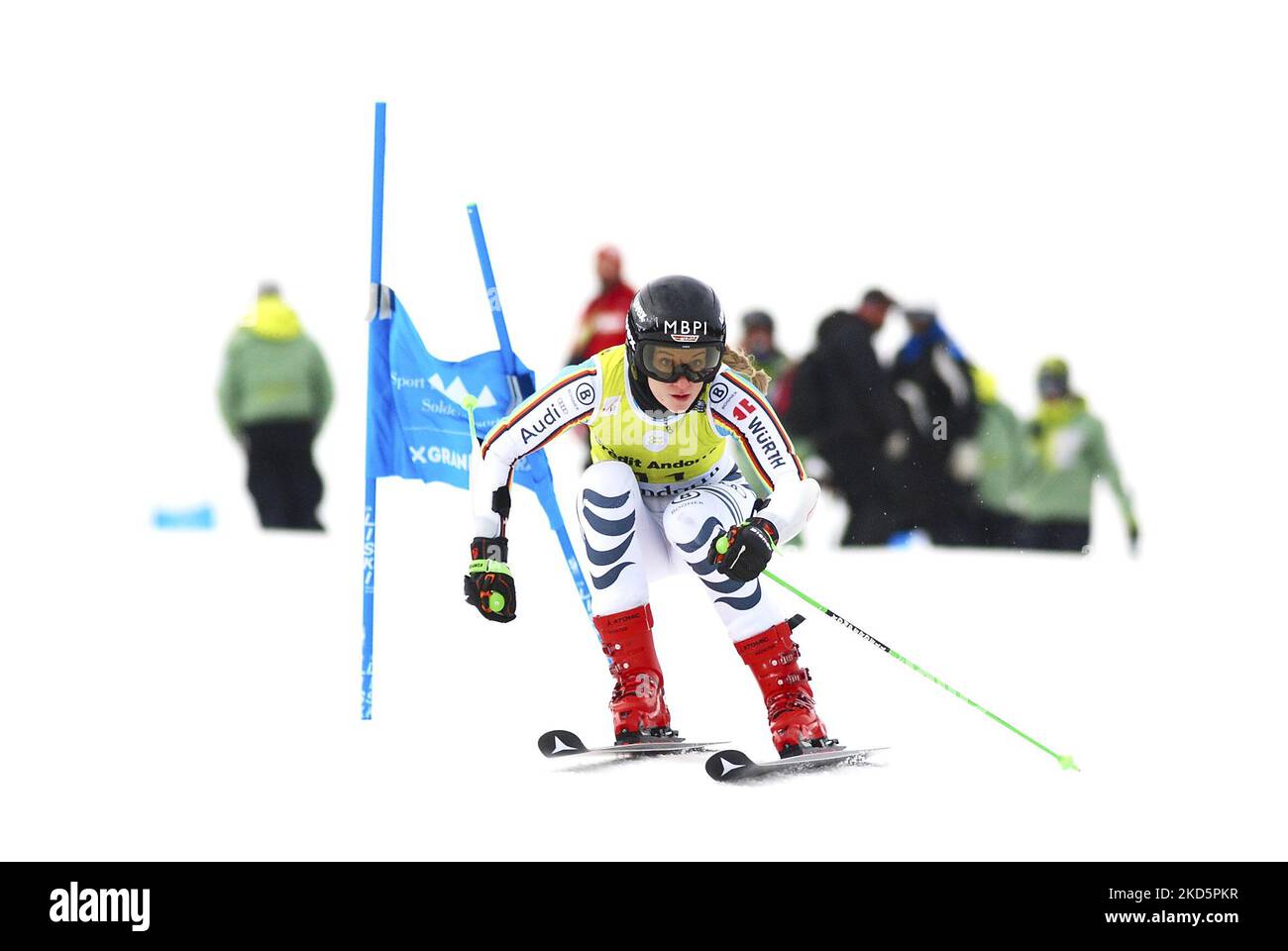 German alpine skier Jessica Hilzinger, competing on the Womens Giant ...
