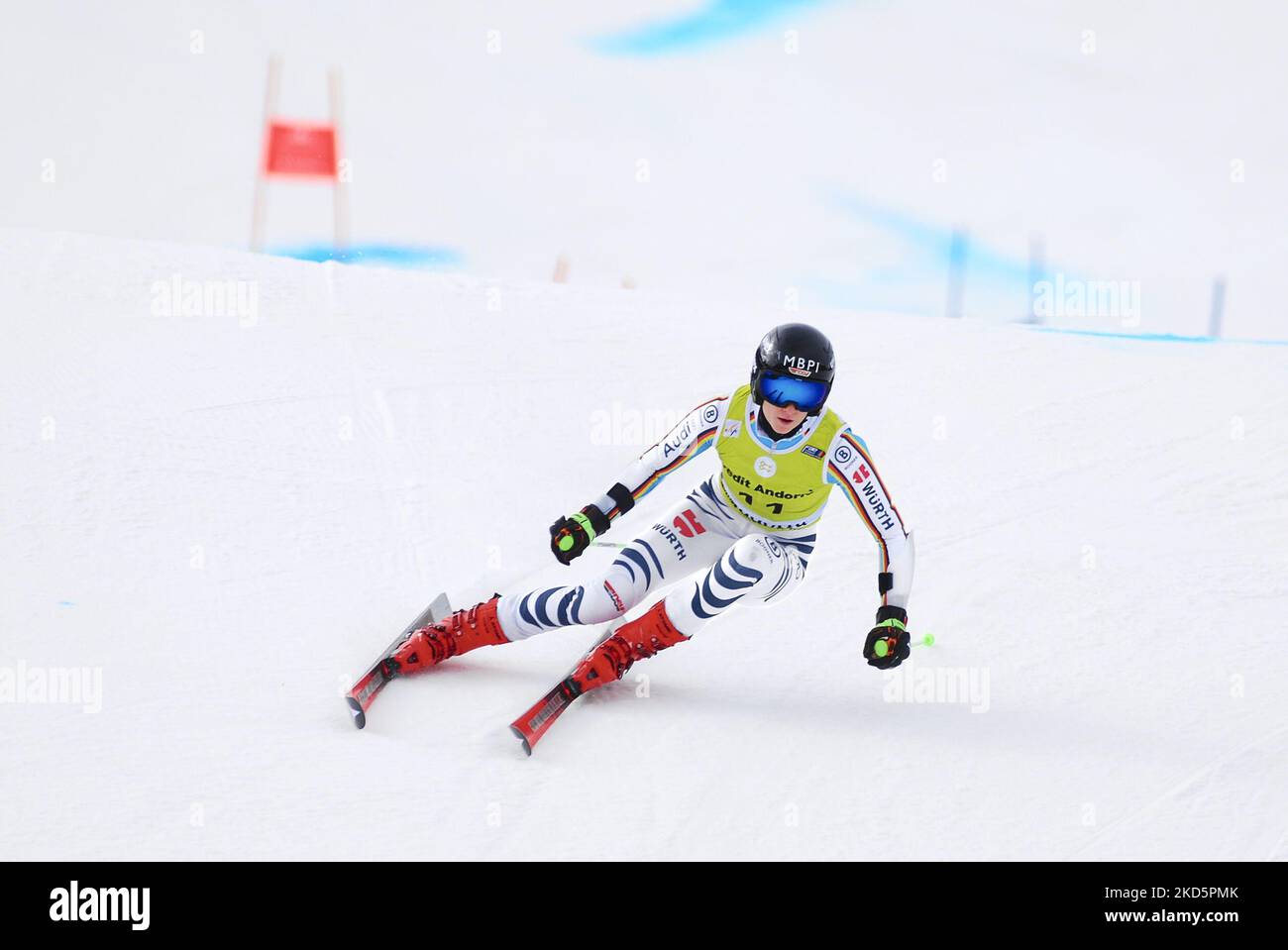 German alpine skier Jessica Hilzinger, competing on the Womens Giant ...