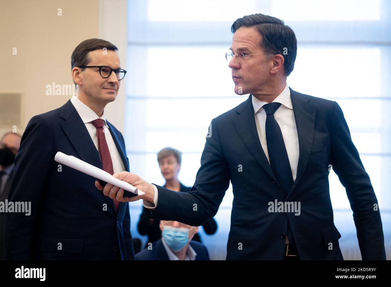 Dutch Prime Minister Mark Rutte meets Polish Prime Minister Mateusz ...