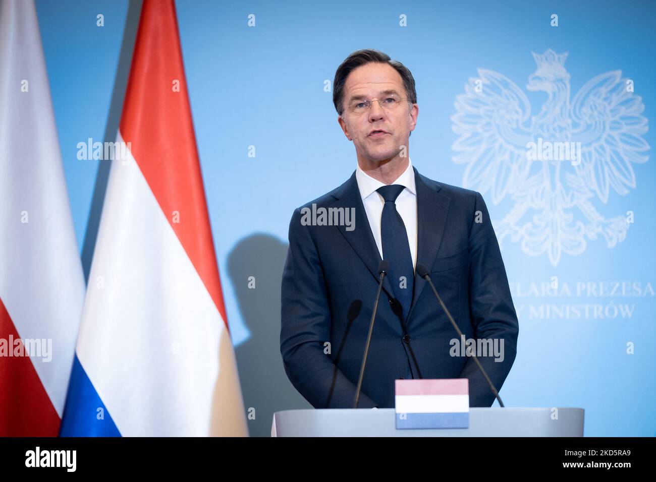 Dutch Prime Minister Mark Rutte joint press conference with Polish ...