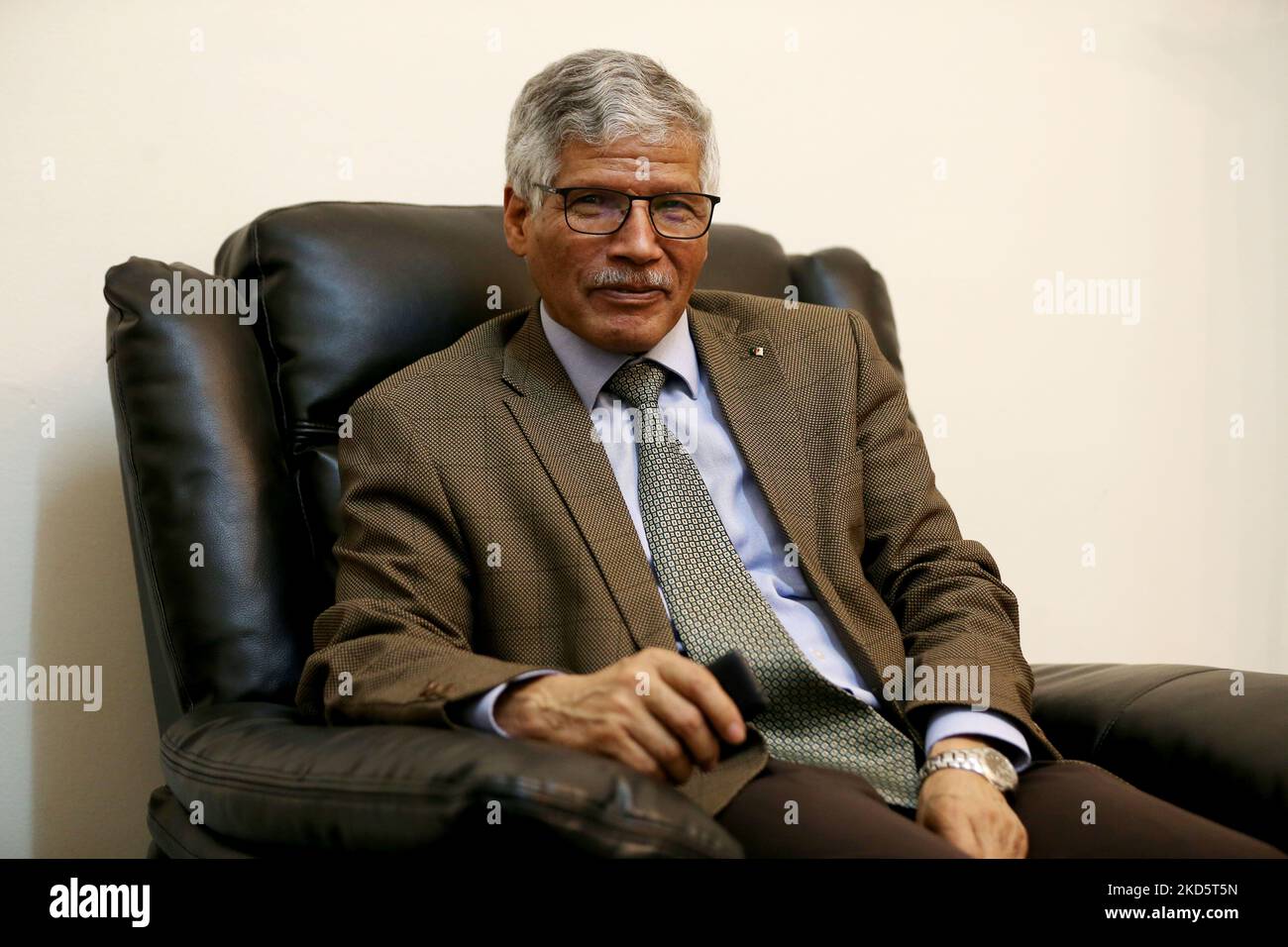 Abdelkader taleb omar Polisario Ambassador to Algeria at His office in ...