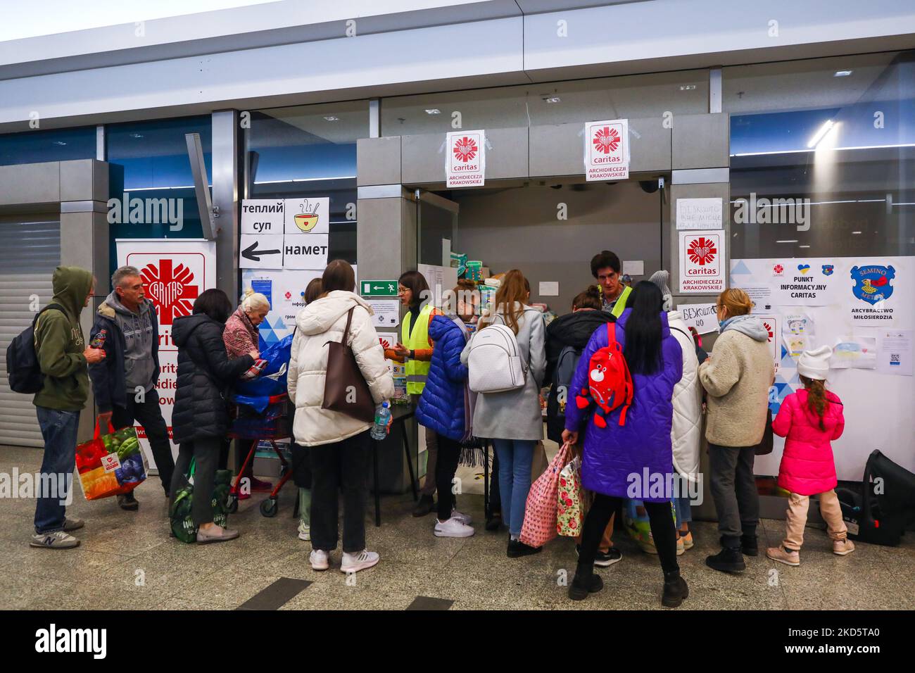 Caritas aid point hi-res stock photography and images - Alamy