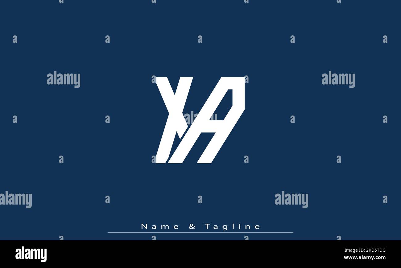 Alphabet letters Initials Monogram logo XA , AX Stock Vector Image ...