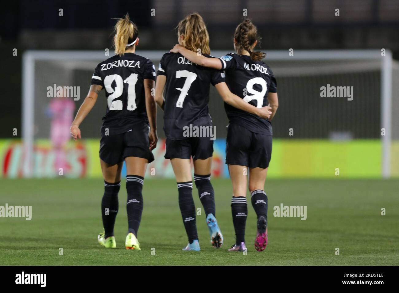 Olga celebrate a goal during the UEFA Women's Champions League Quarter ...