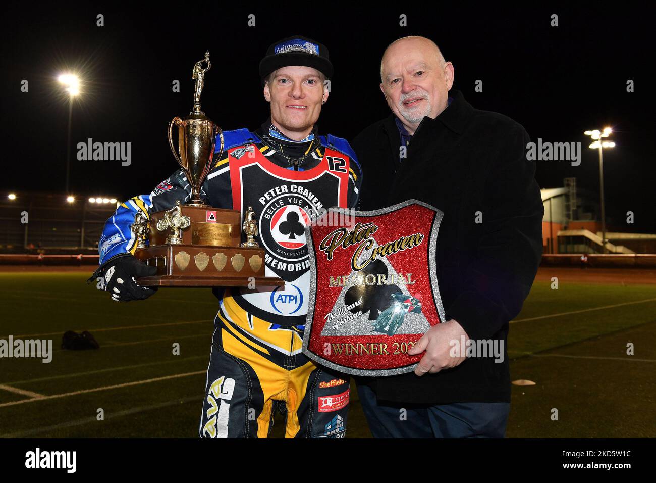 MANCHESTER, UK. MAR 21ST Winner Michael Palm Toft with Robert Craven ...