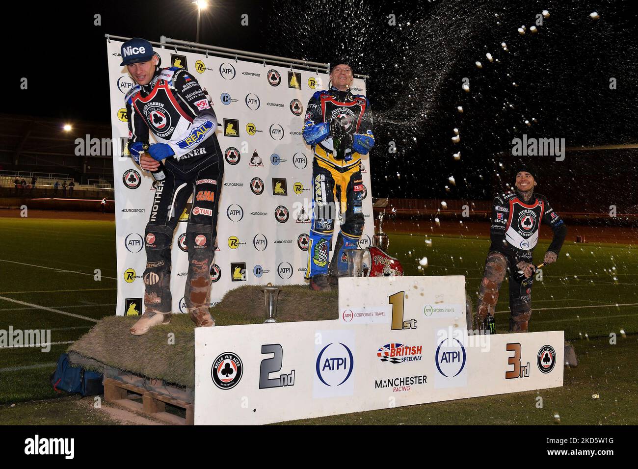 Top three L to R Matej Zagar, Michael Palm Toft and Tai Woffinden ...