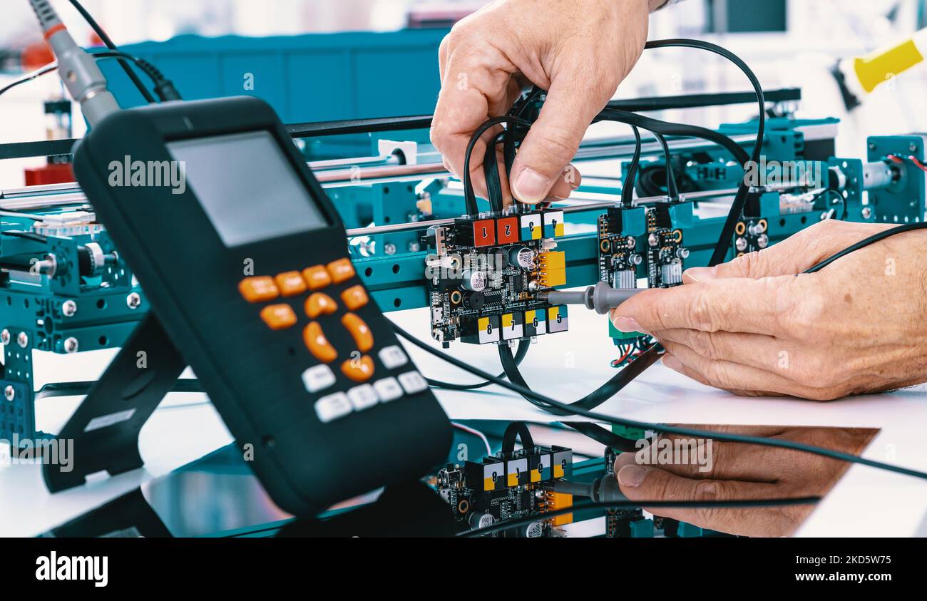 Assembling and adjust the electronics instrument for precision physical ...