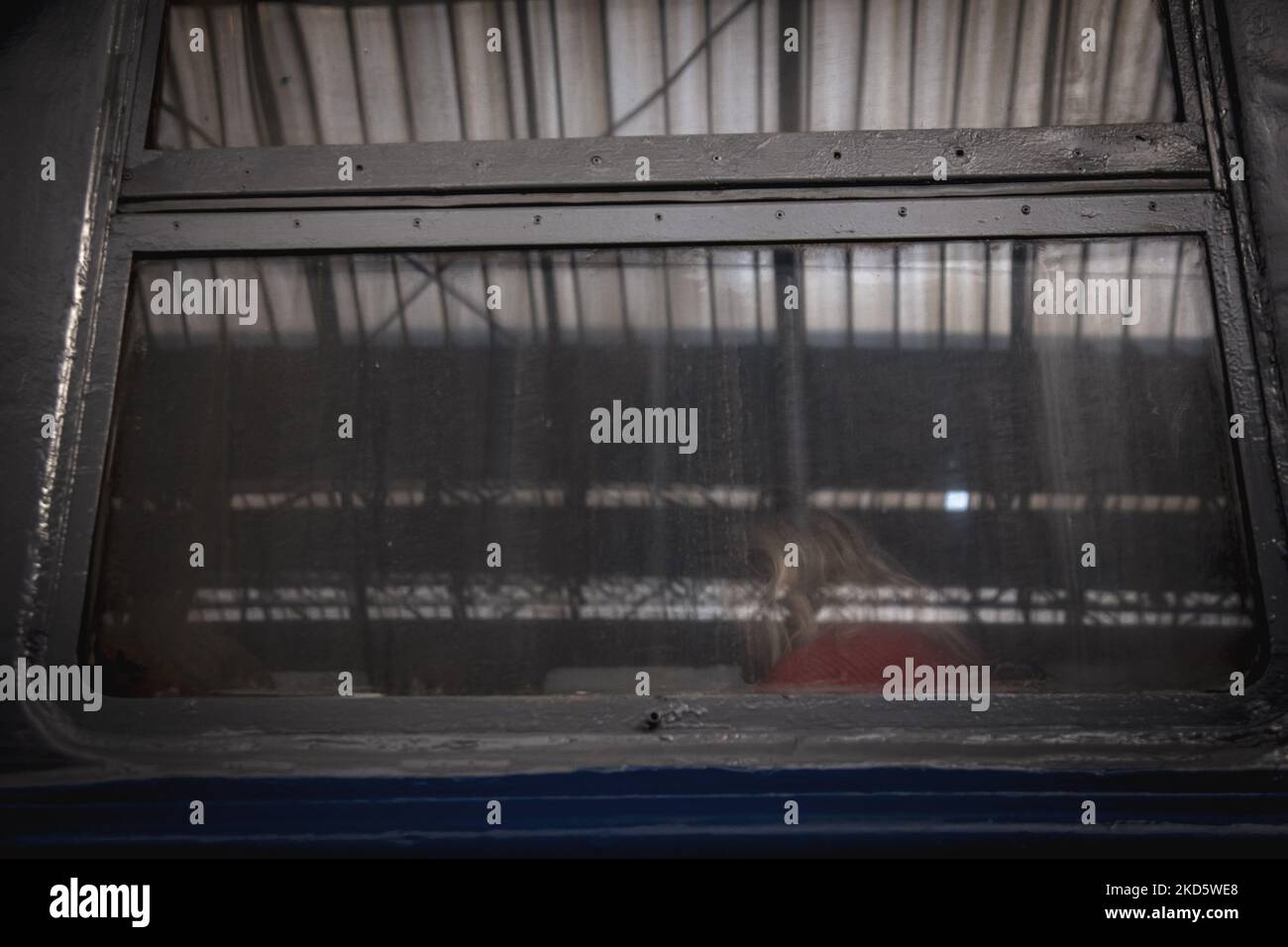 Railroad seen through train window hi-res stock photography and images ...