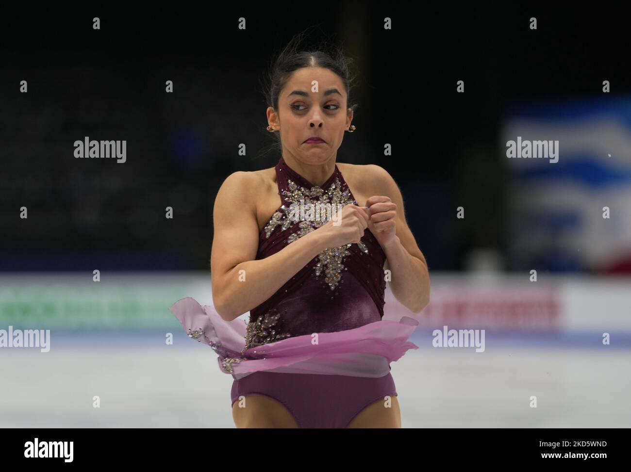 Madeline Schizas from Canada during Women's Short Programme, at Sud de ...