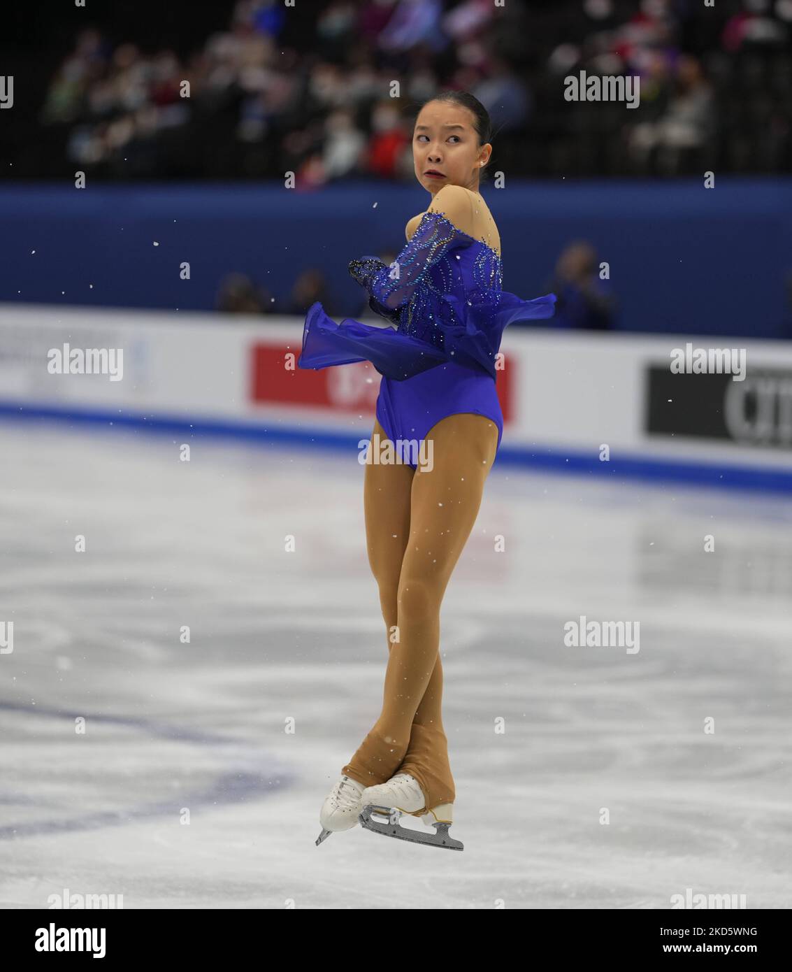 Tzu-Han Ting from Taiwan during Women's Short Programme, at Sud de ...