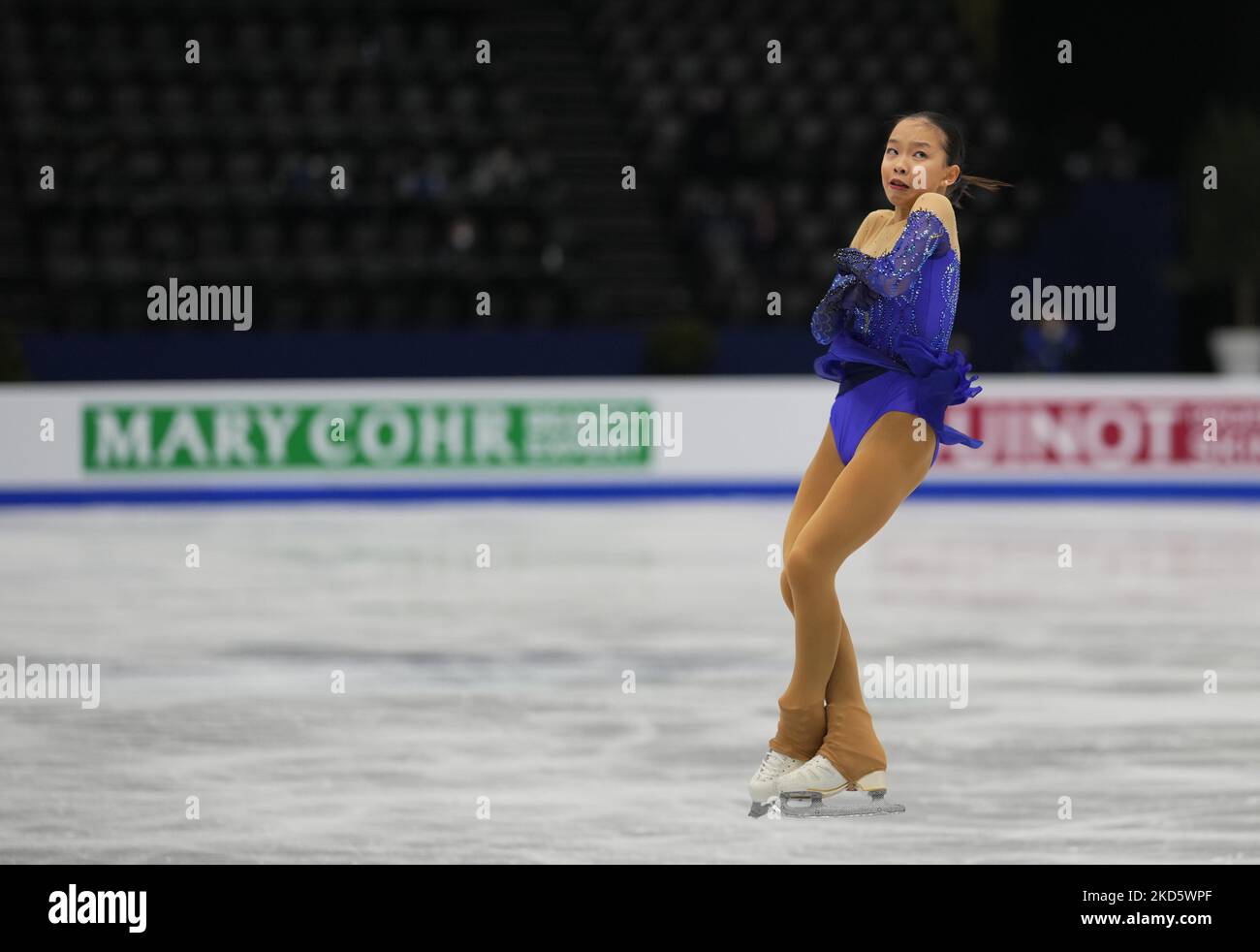 Tzu-Han Ting from Taiwan during Women's Short Programme, at Sud de ...