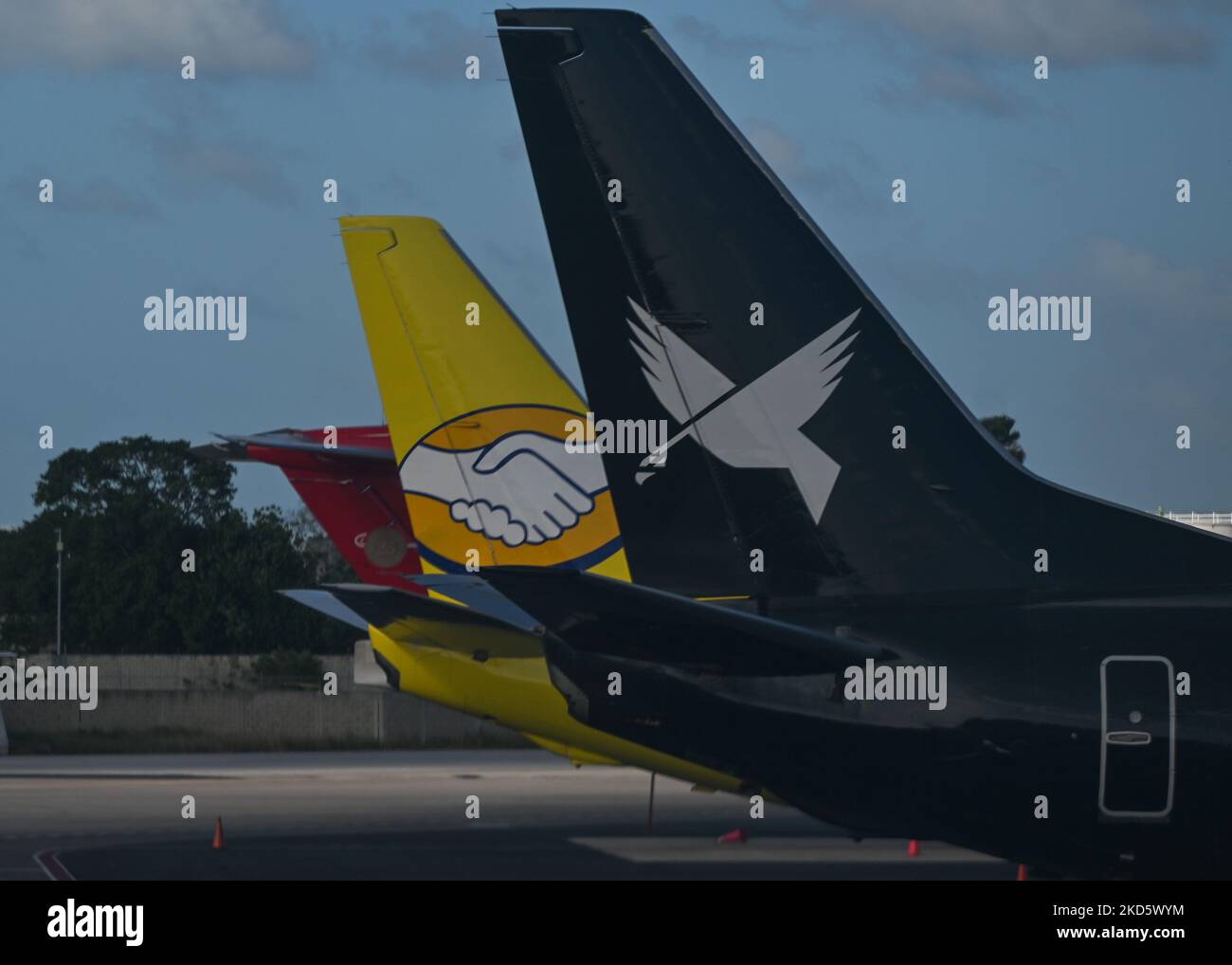 TUM Aerocarga and Mercado Libre planes seen at Cancun International ...