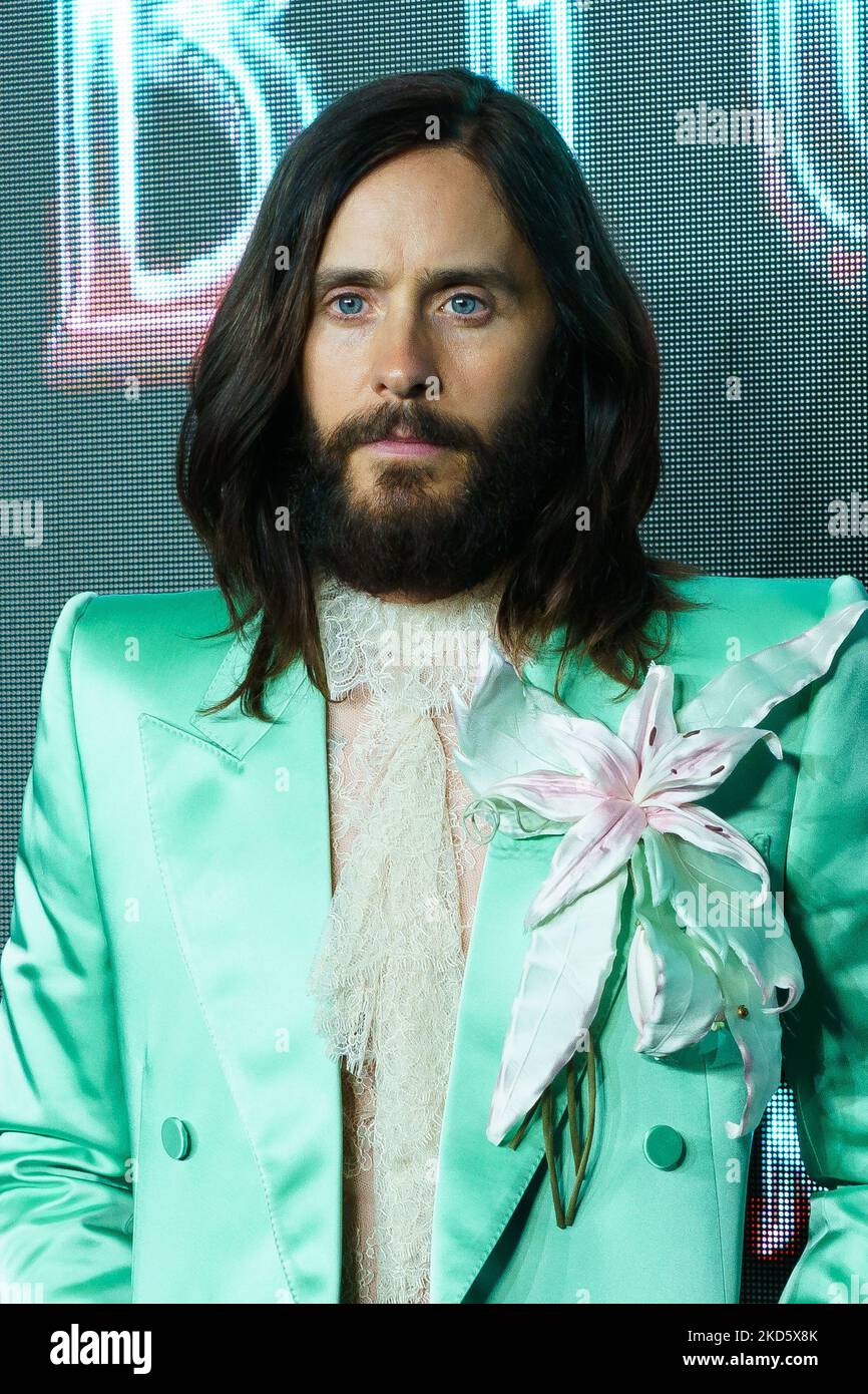 US actor Jared Leto poses during a photocall for the premiere of the ...