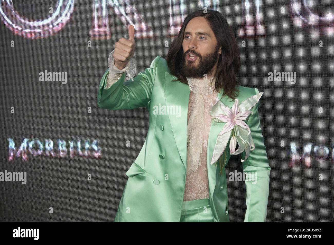Jared Leto attends the Morbius movie premiere at 'Callao Cinelights ...
