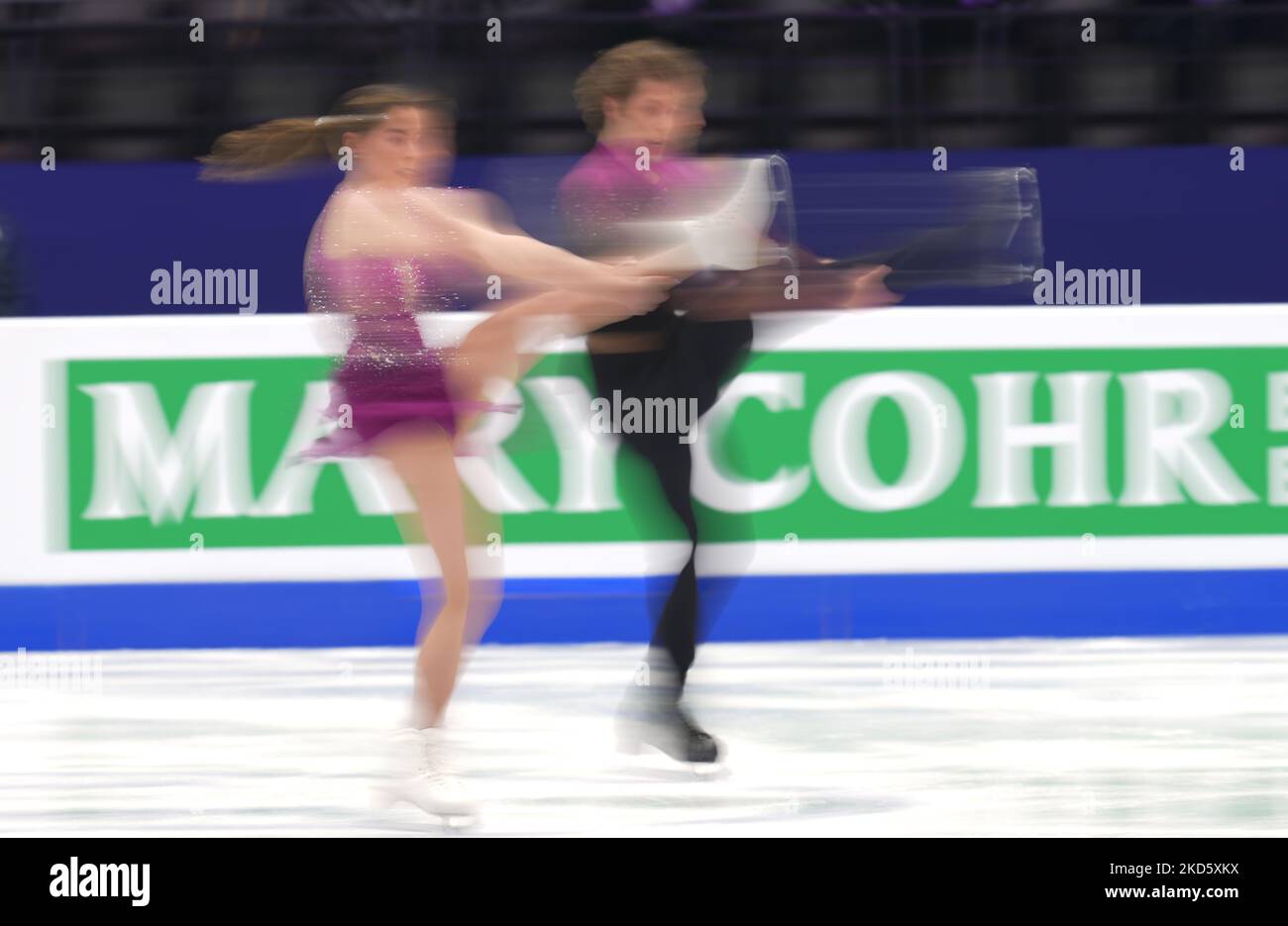 Evelyn Walsh and Trennt Michaud from Canada during Pair's Short ...