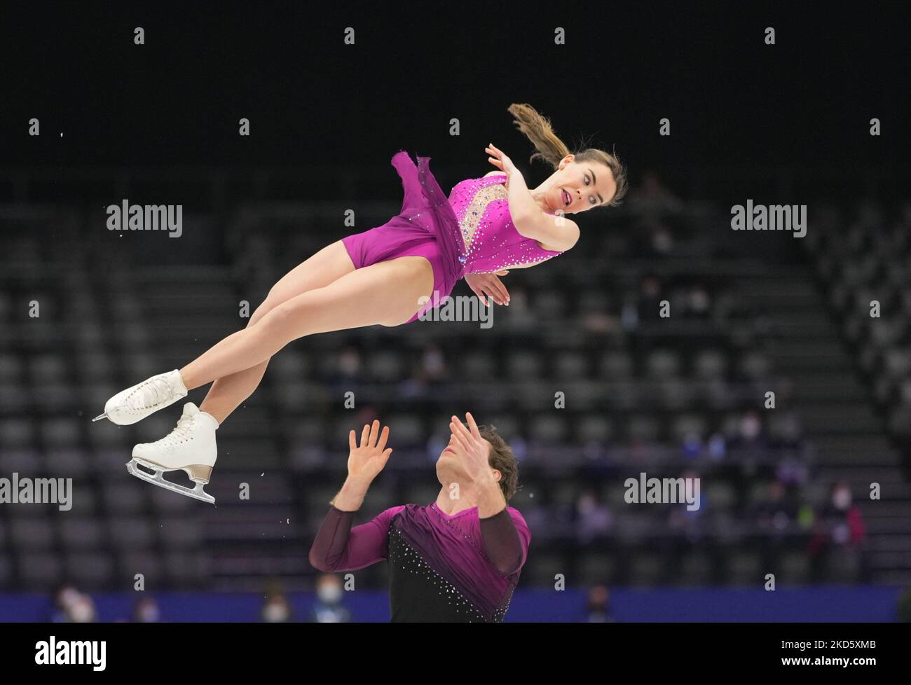 Evelyn Walsh and Trennt Michaud from Canada during Pair's Short ...