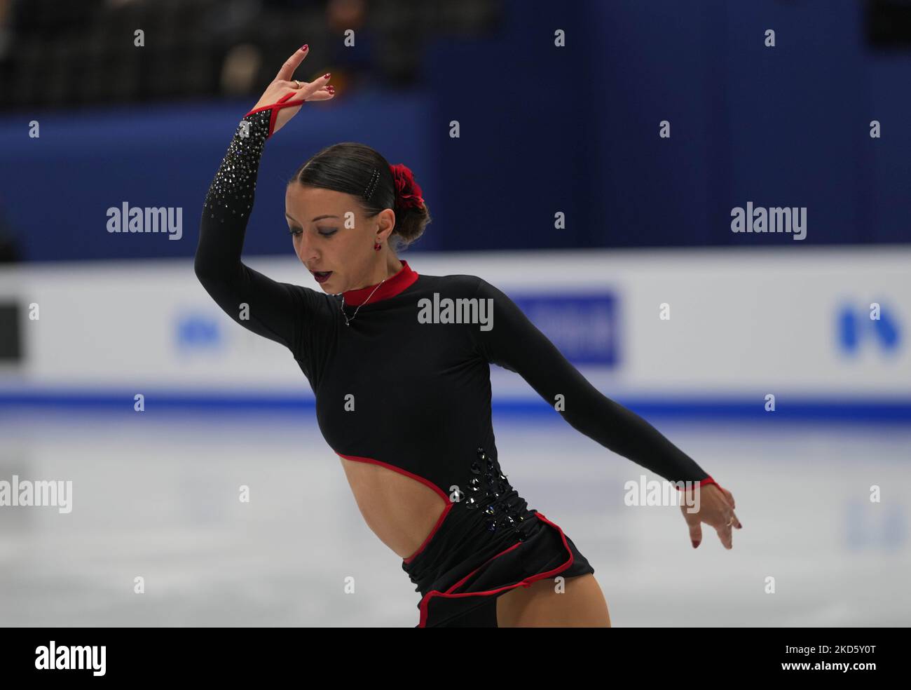 Nicole Schott from Georgia during Women's Short Programme, at Sud de ...