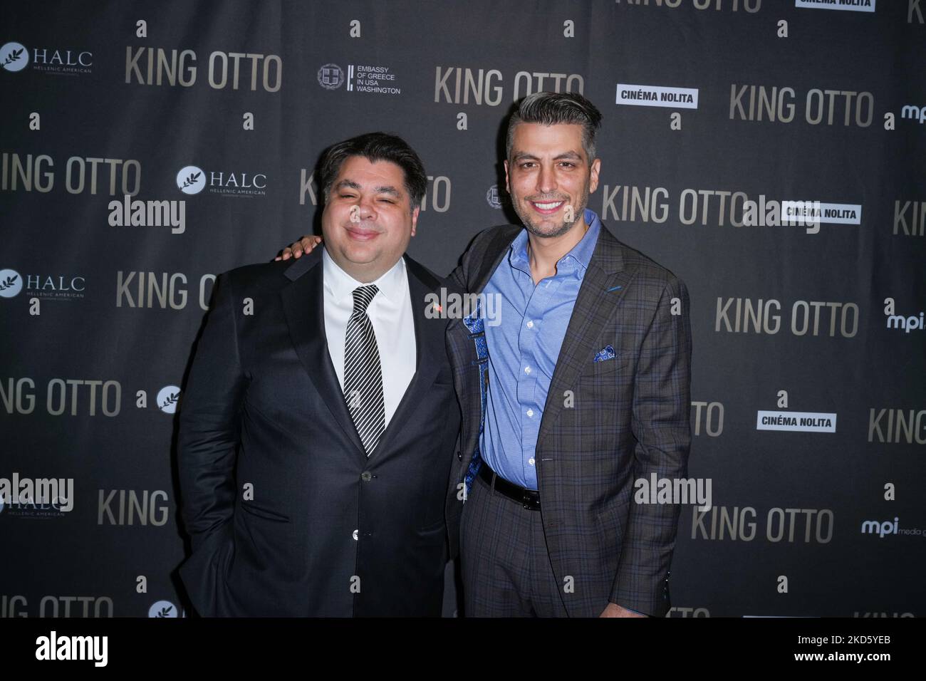 George James Tsunis and Taso Paradalis attend the "King Otto" New York ...