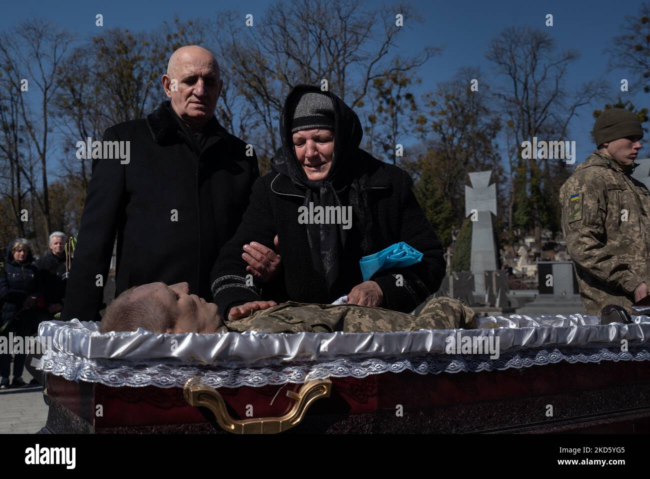 Mother of major Ivan Skrypnyk, who was killed during Russia's invasion ...