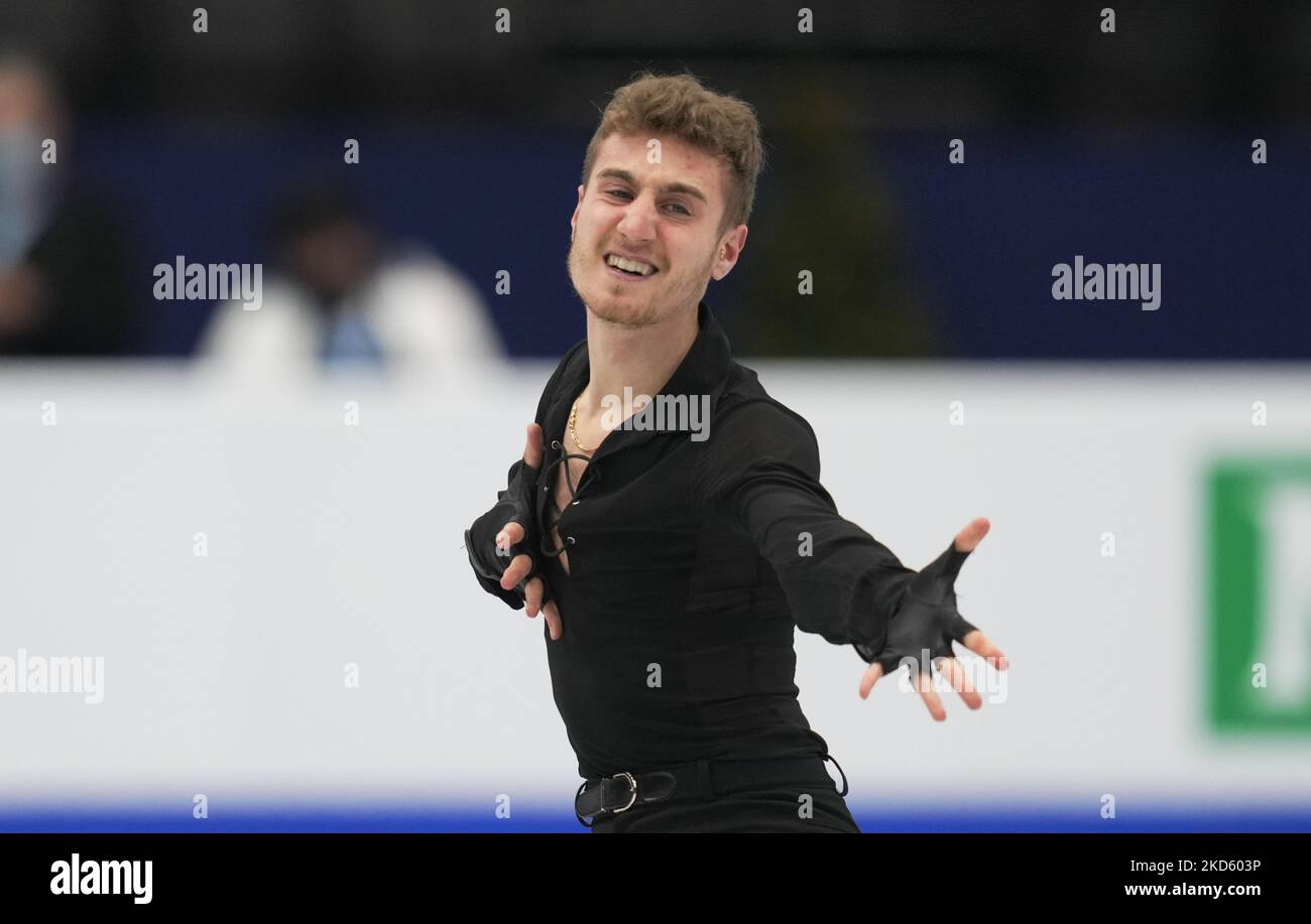 Matteo Rizzo from Italy during Mens Short Programme, at Sud de France ...