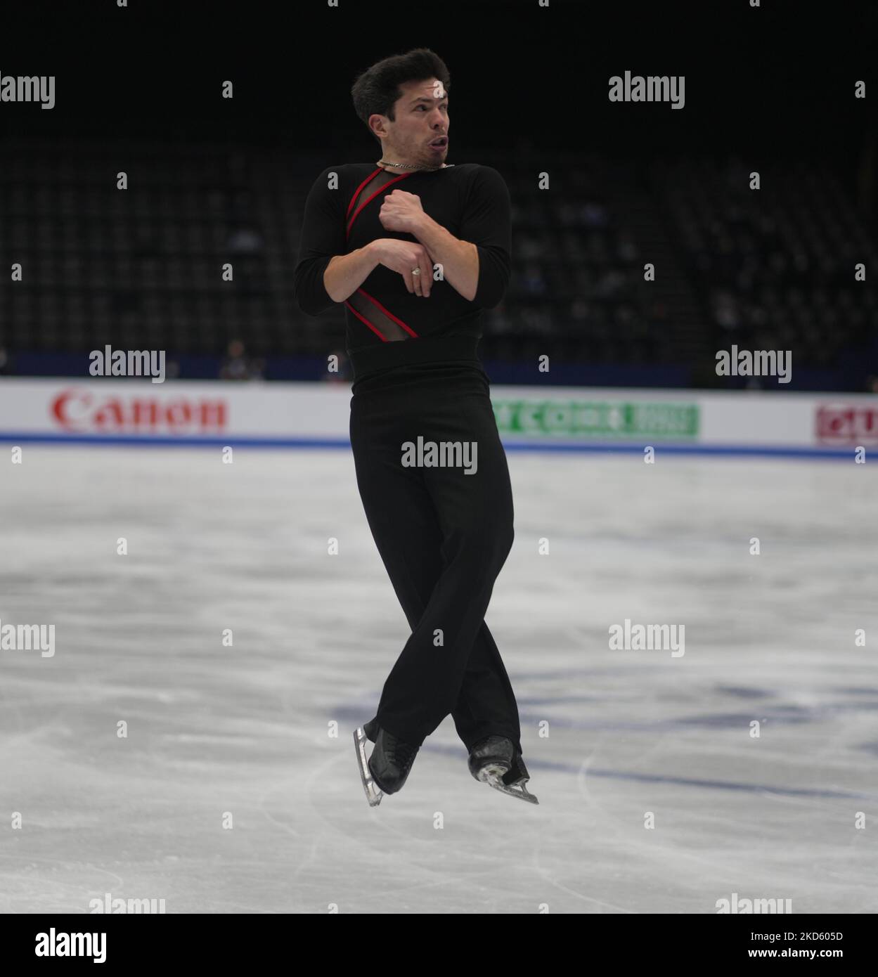 Keegan Messing from Canada during Mens Short Programme, at Sud de ...
