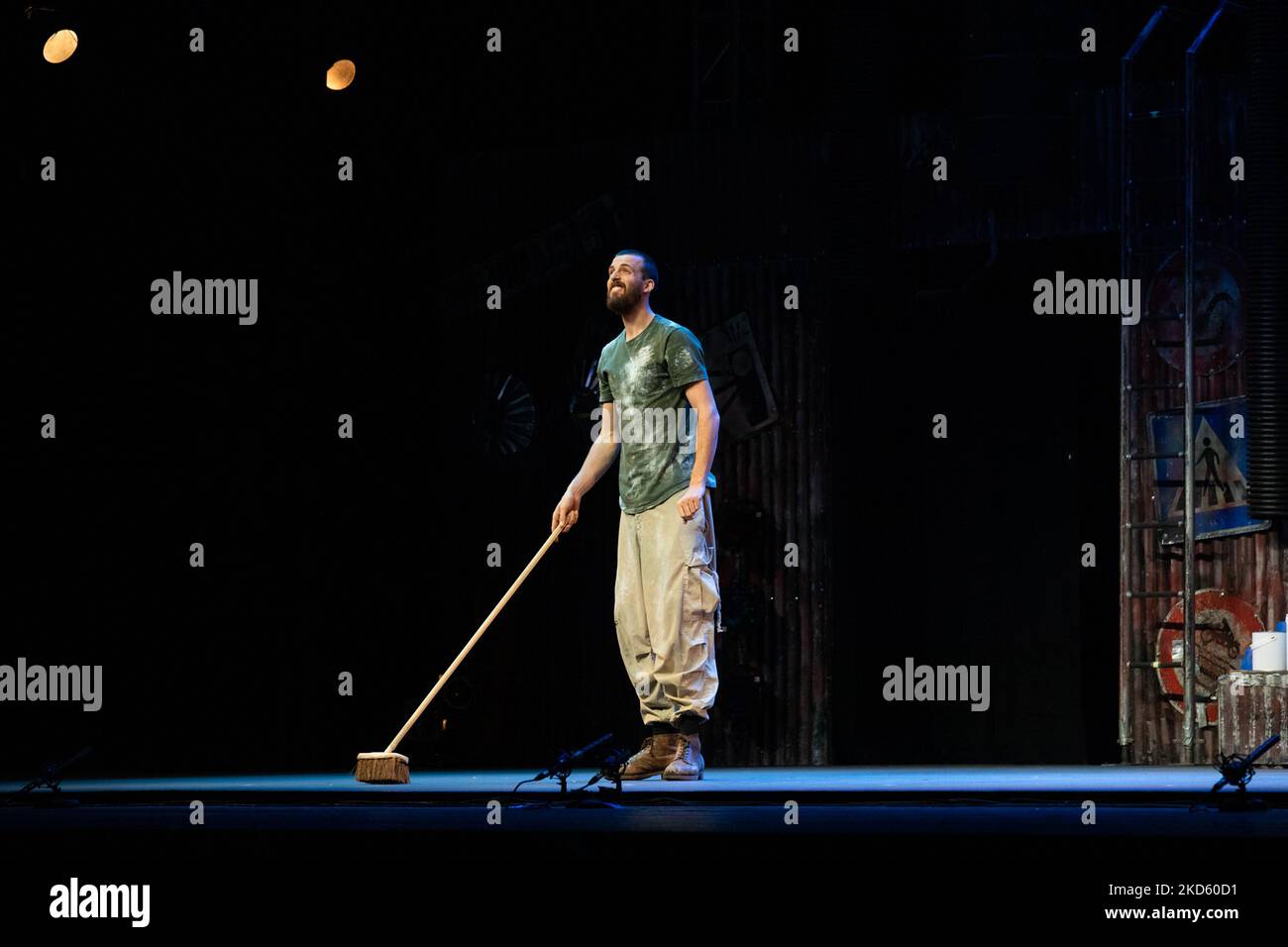 Stomp Musical Group, known for producing music from everyday objects ...