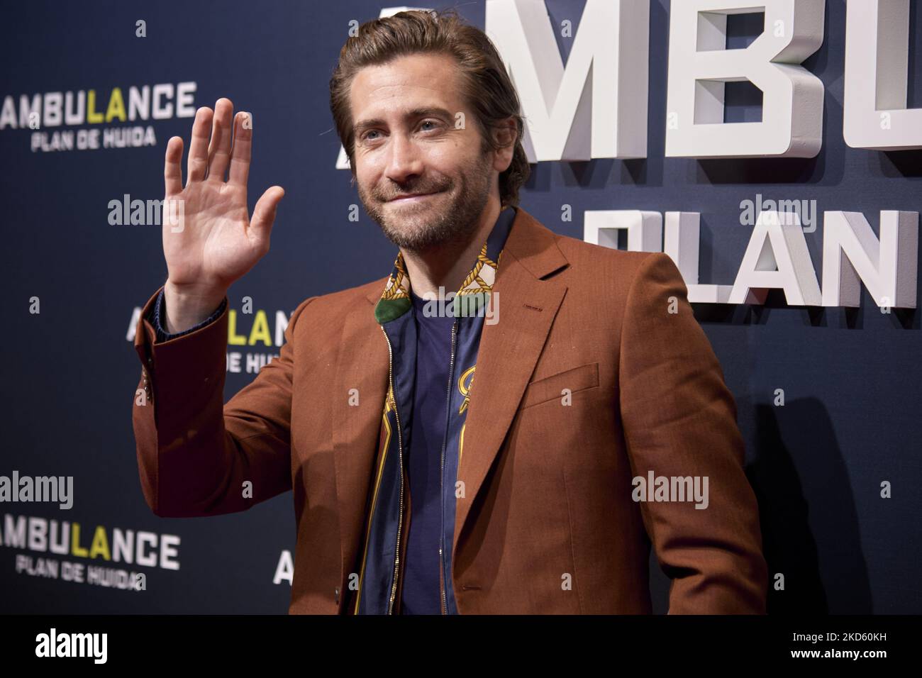 Jake Gyllenhaal attends the Ambulance movie premiere at 'Callao ...