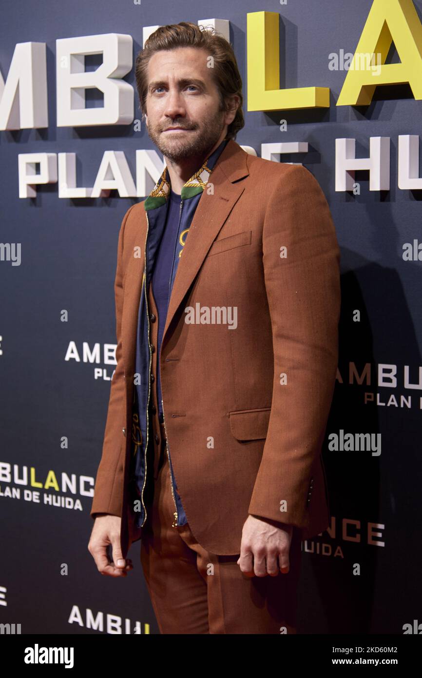 Jake Gyllenhaal attends the Ambulance movie premiere at 'Callao ...