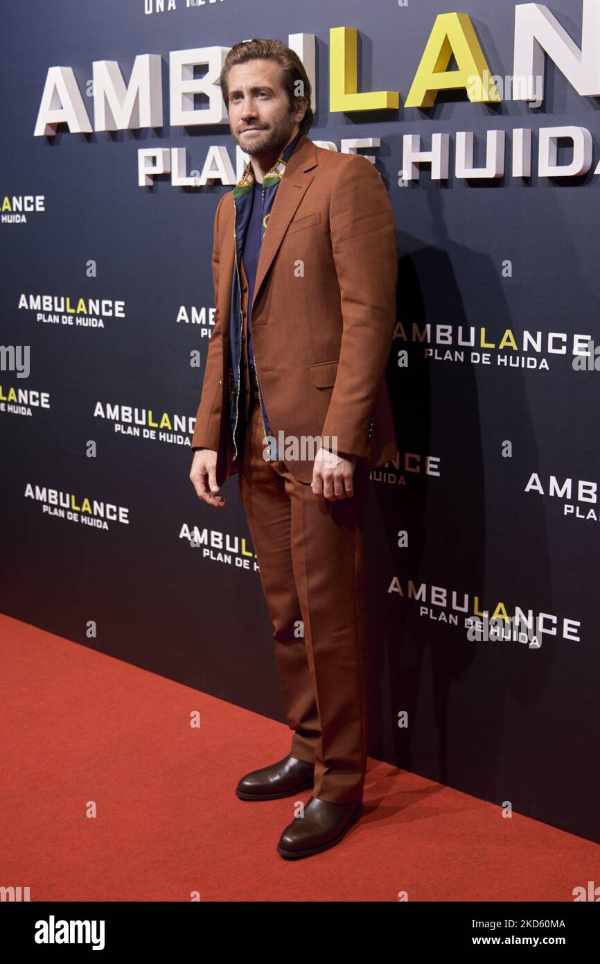 Jake Gyllenhaal attends the Ambulance movie premiere at 'Callao ...