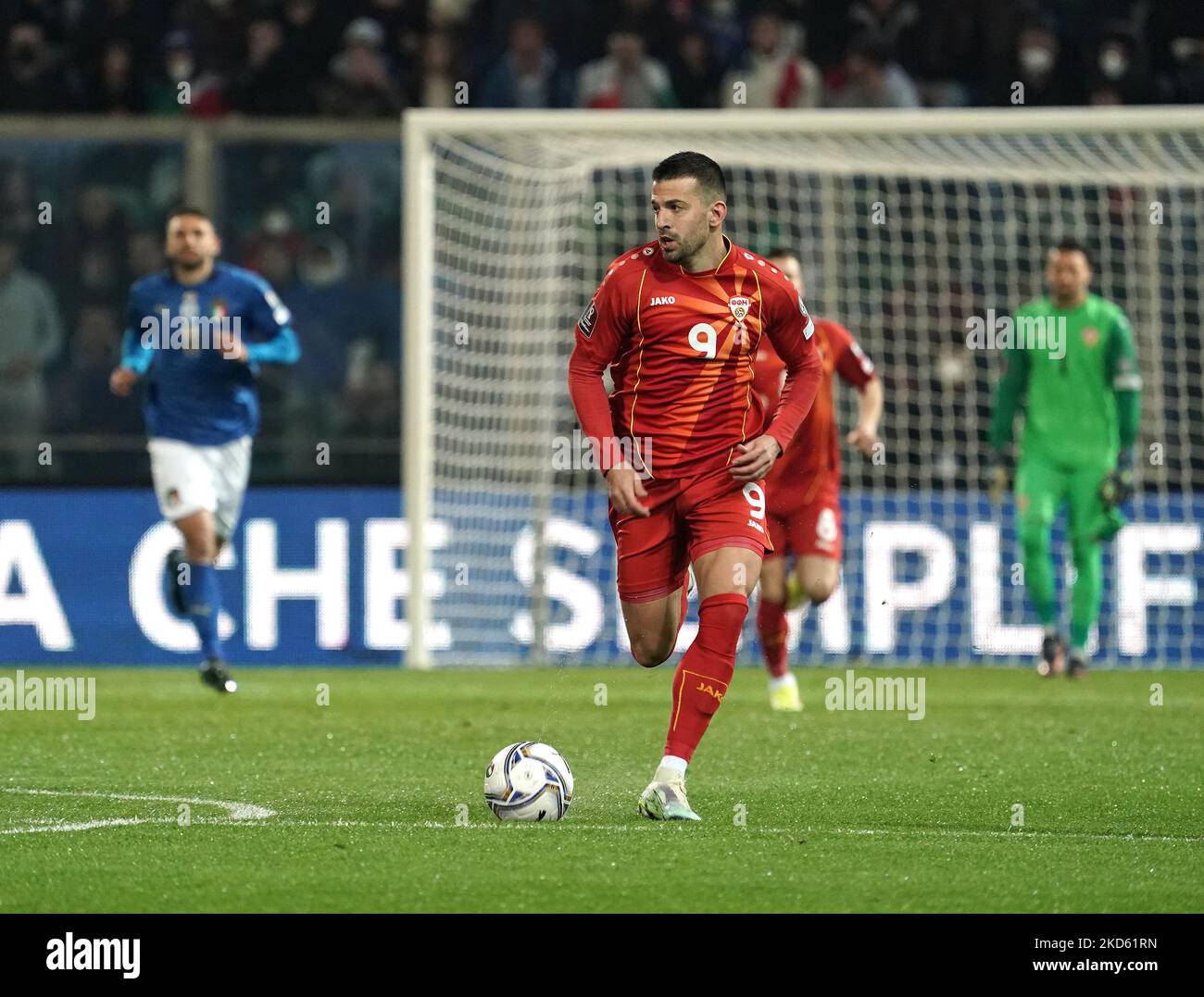 Aleksandar Trajkovski of North Macedonia during the EQ playoff 1 Fifa ...