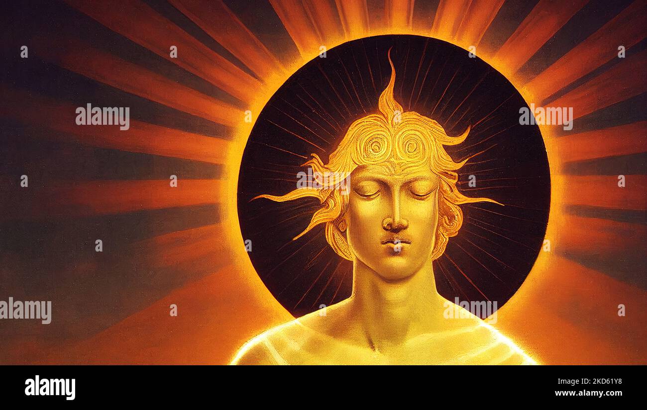 Helios greek god illustration hi-res stock photography and images - Alamy