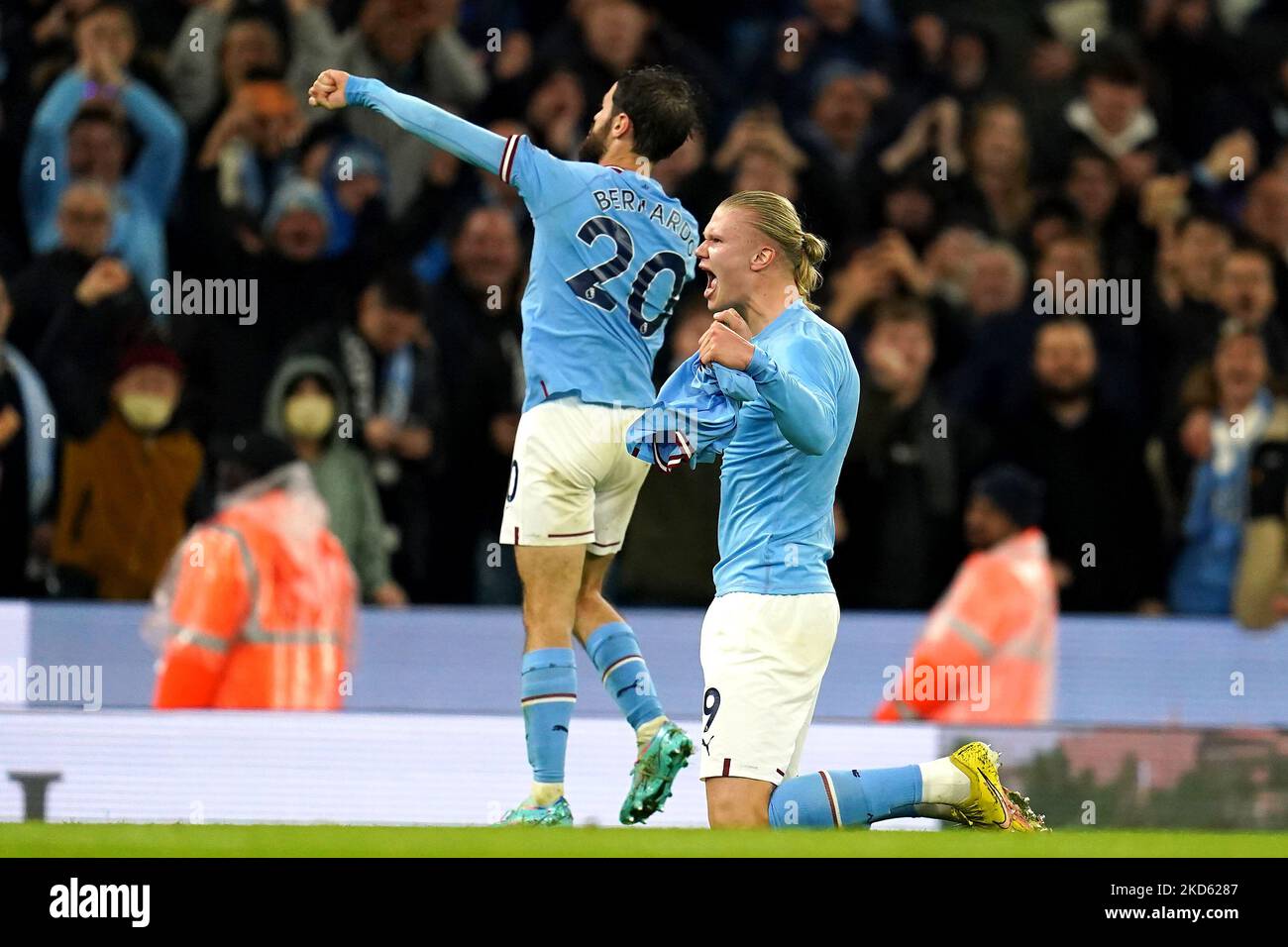 Erling haaland man city celebration hi-res stock photography and images ...