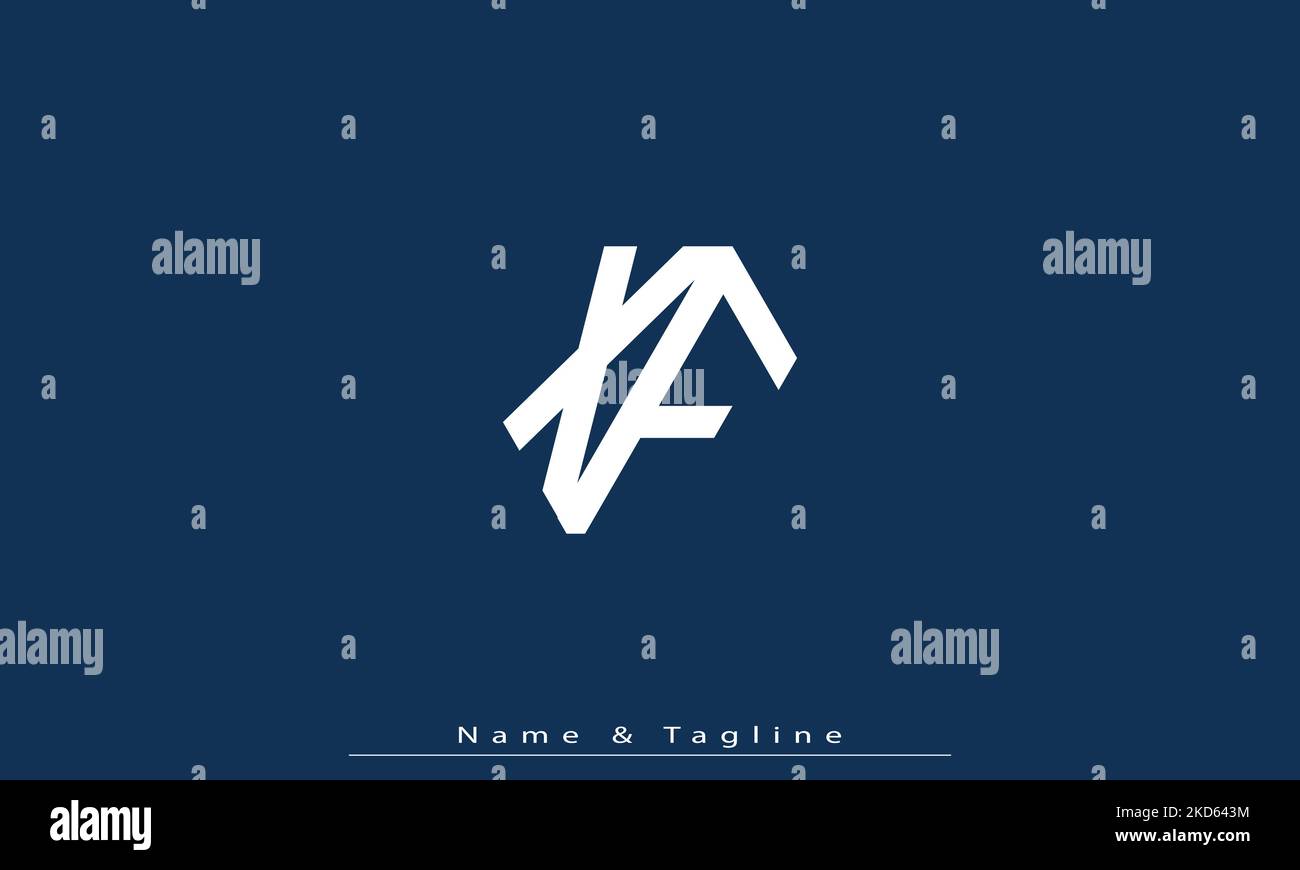 Alphabet letters Initials Monogram logo XF , FX Stock Vector Image ...