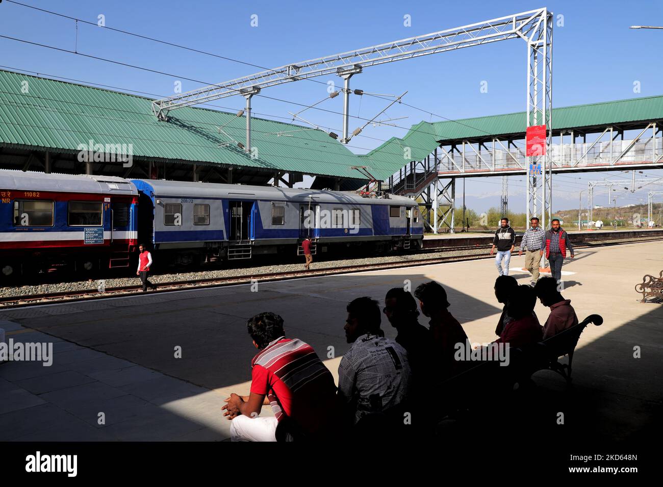 AN Electric Train at a Railway station in Baramulla, Shailesh Pathak ...