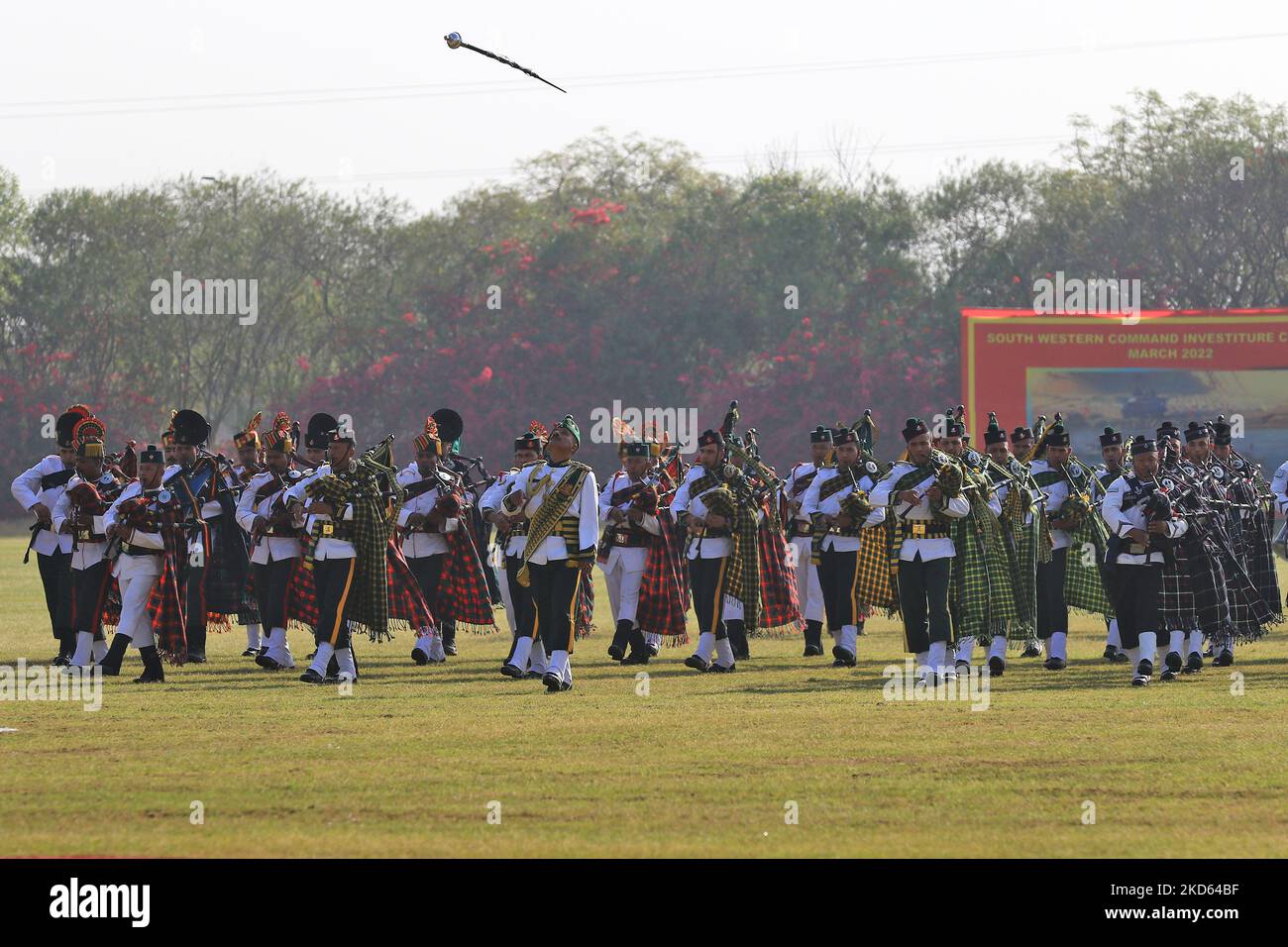 Army band perform during the South Western Command Investiture Ceremony ...