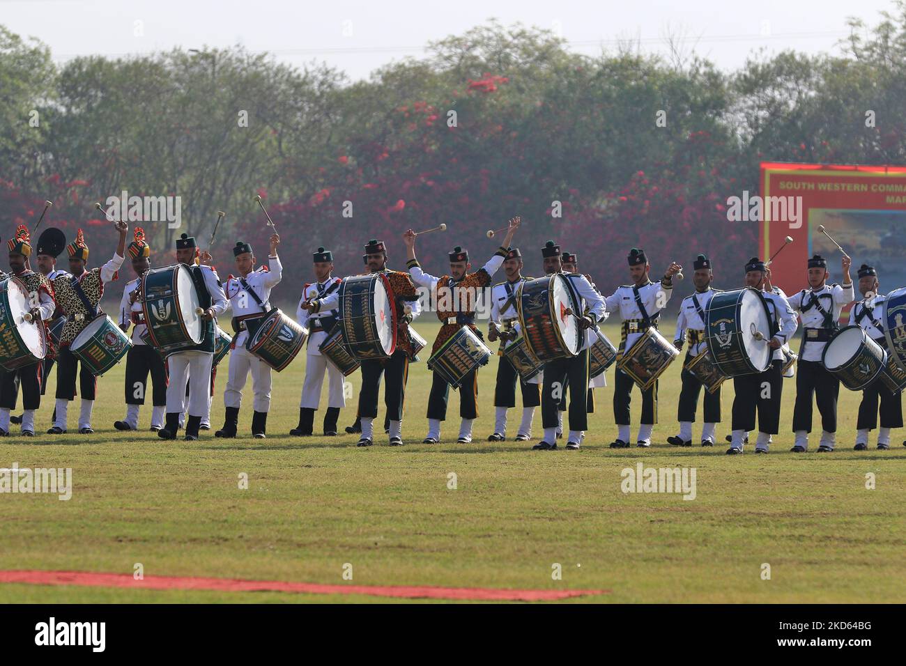 Army band perform during the South Western Command Investiture Ceremony ...