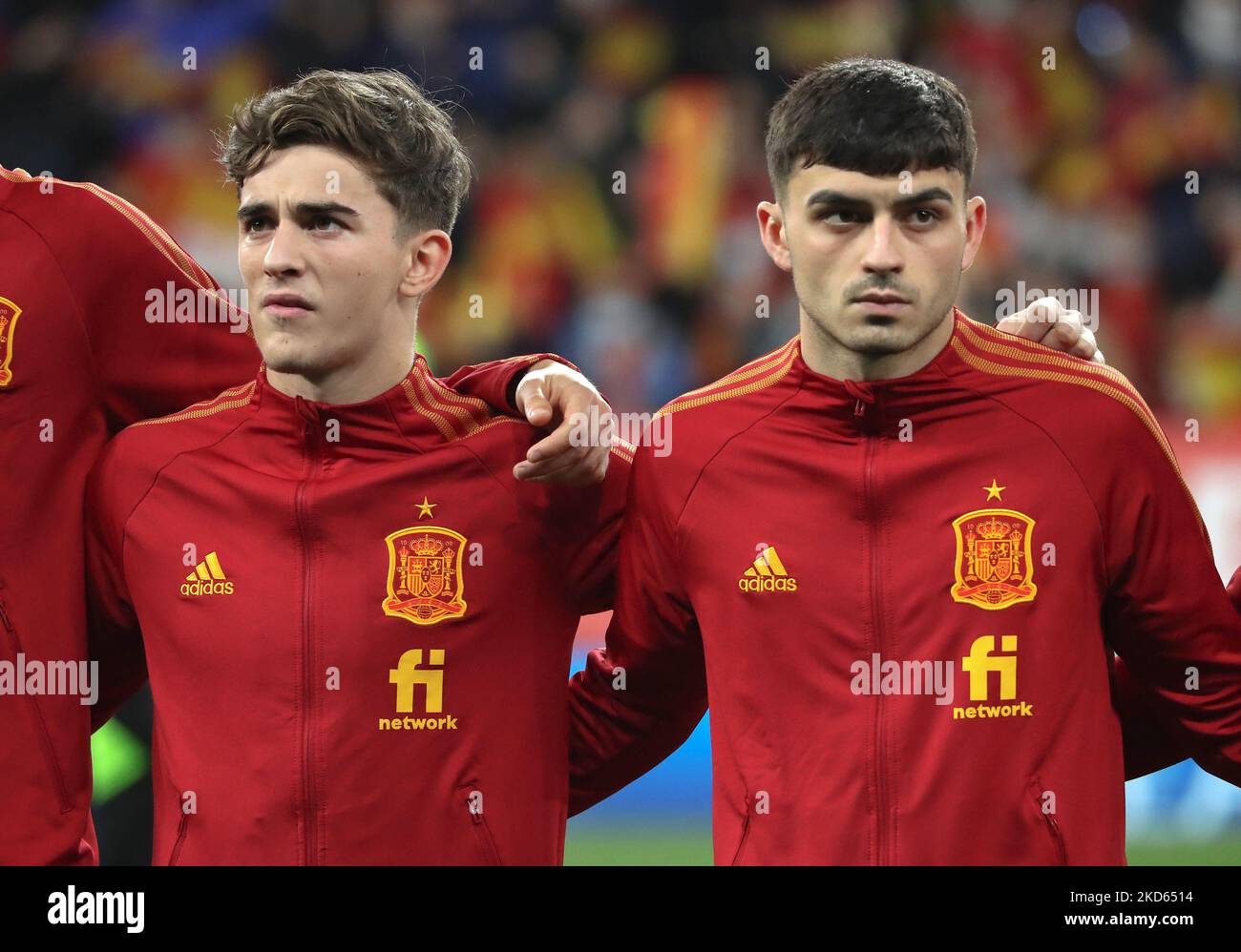 Gavi and Pedri during the friendly match between Spain and Albania ...