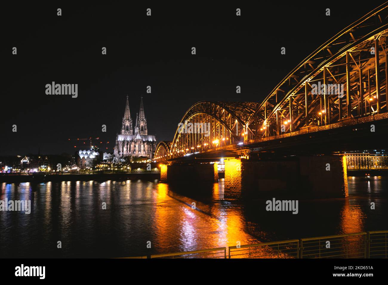 Dom Cathedral is seen before the lights were turned off for Earth Hour ...