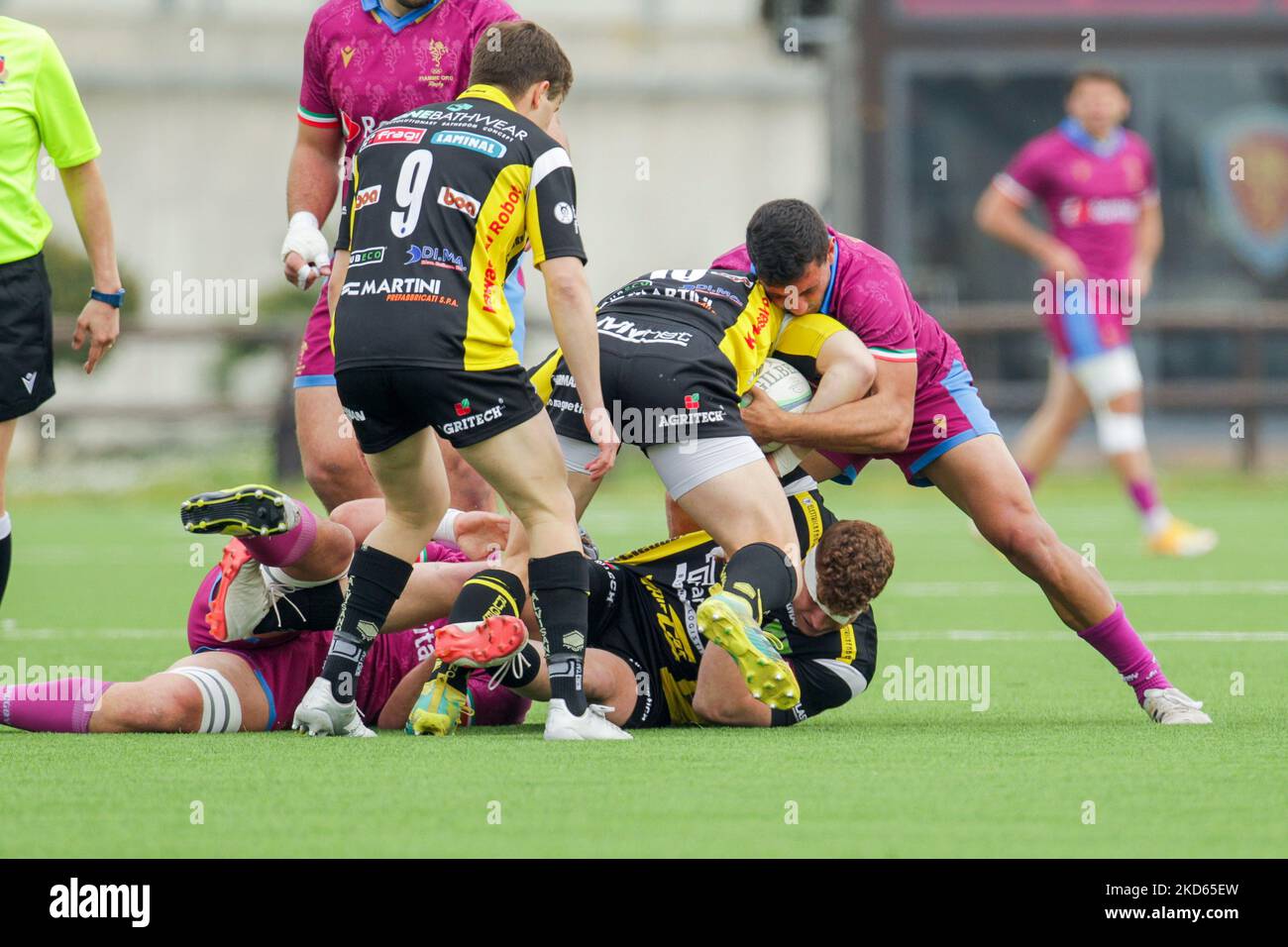 ruck Rugby Calvisano during the Italian Top 10 Rugby Championship FF.OO ...