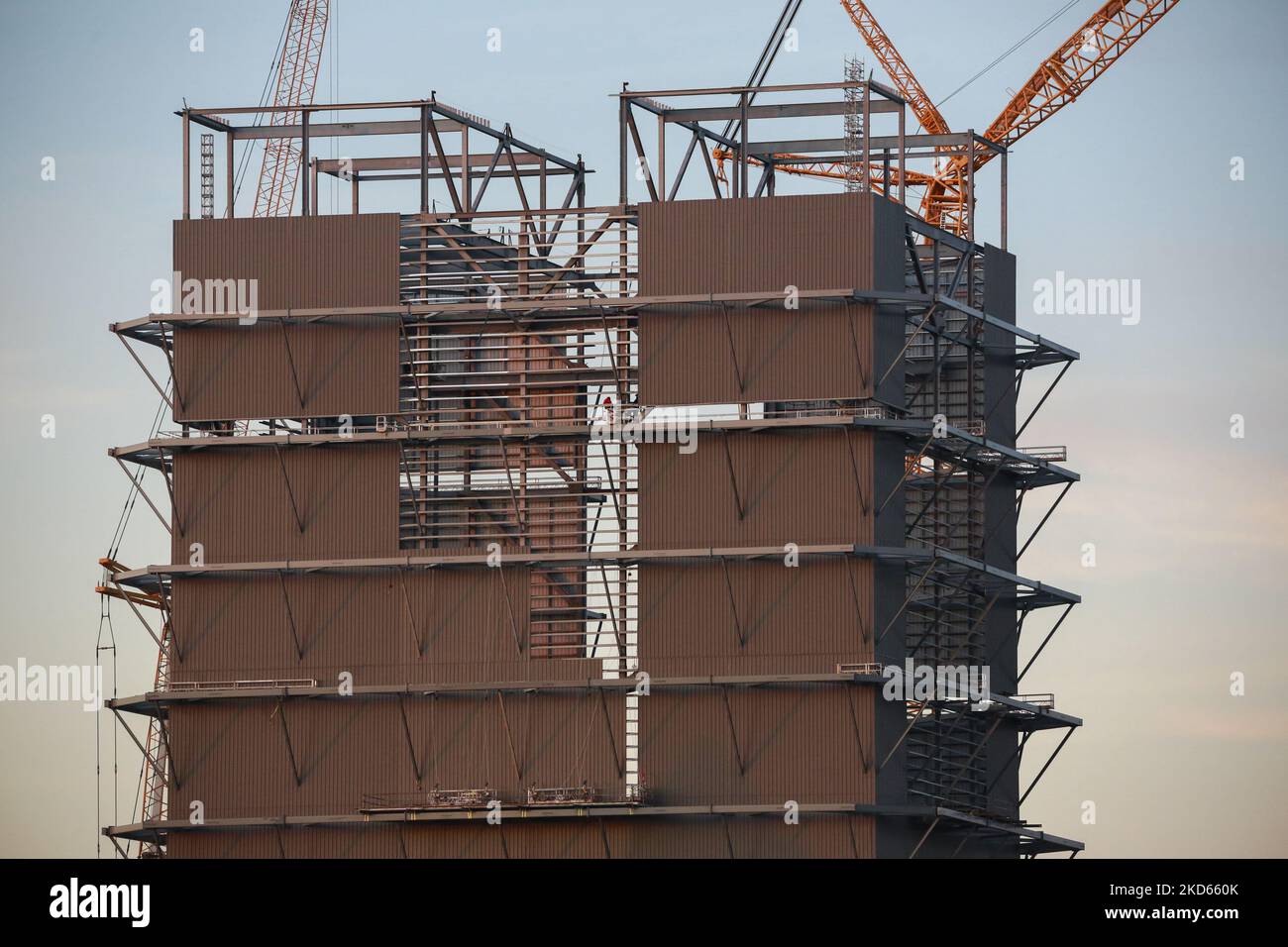 A third bay for Starship and Booster stacking and building is being ...