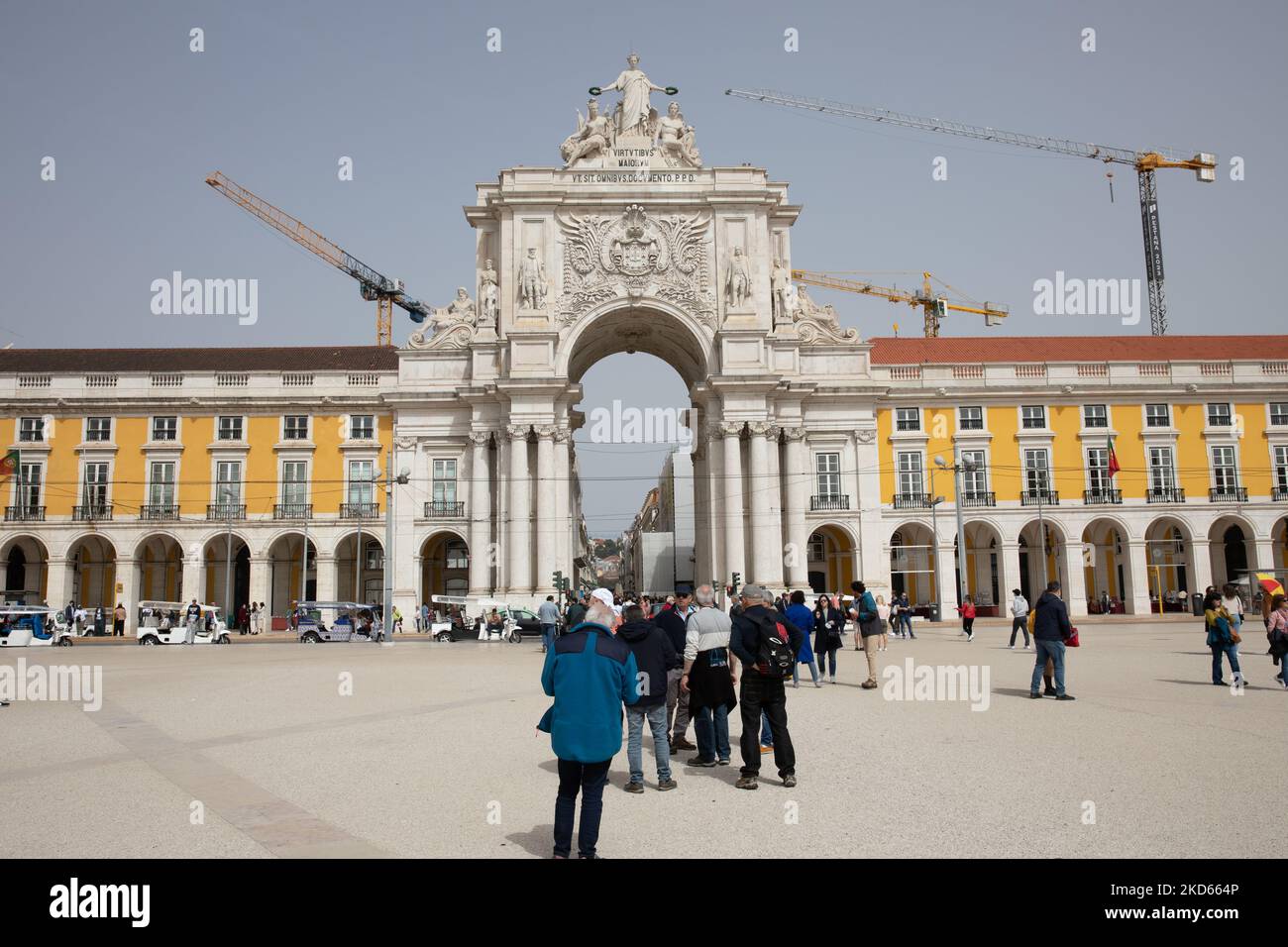 A general view of Arco da Rua Augusta, on March 26, 2022, in Lisbon ...