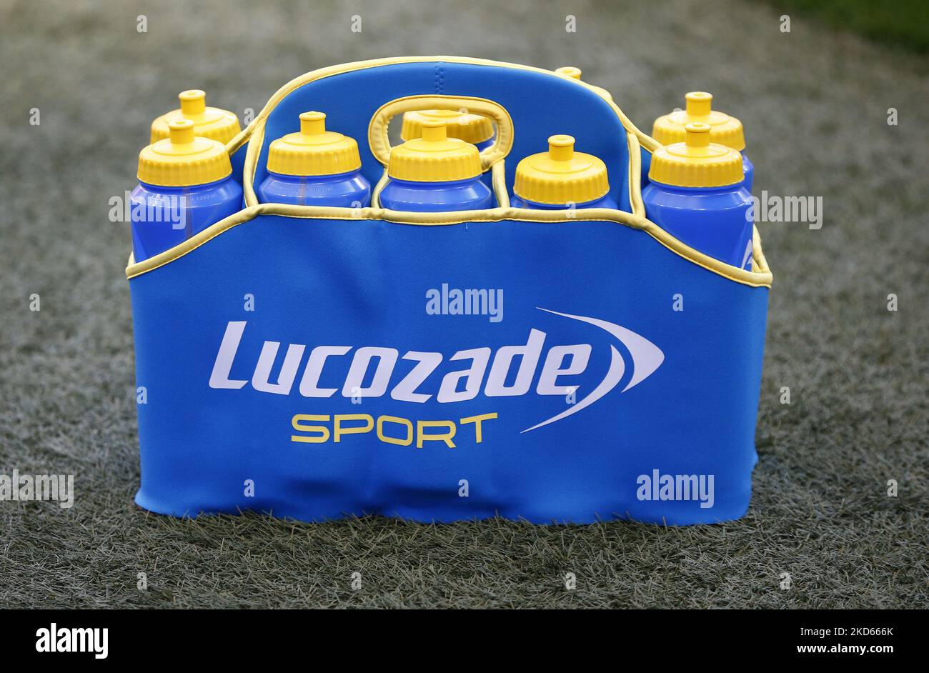 LONDON, ENGLAND - MARCH 26: Lucozade Sport Bottles during An Alzheimer ...