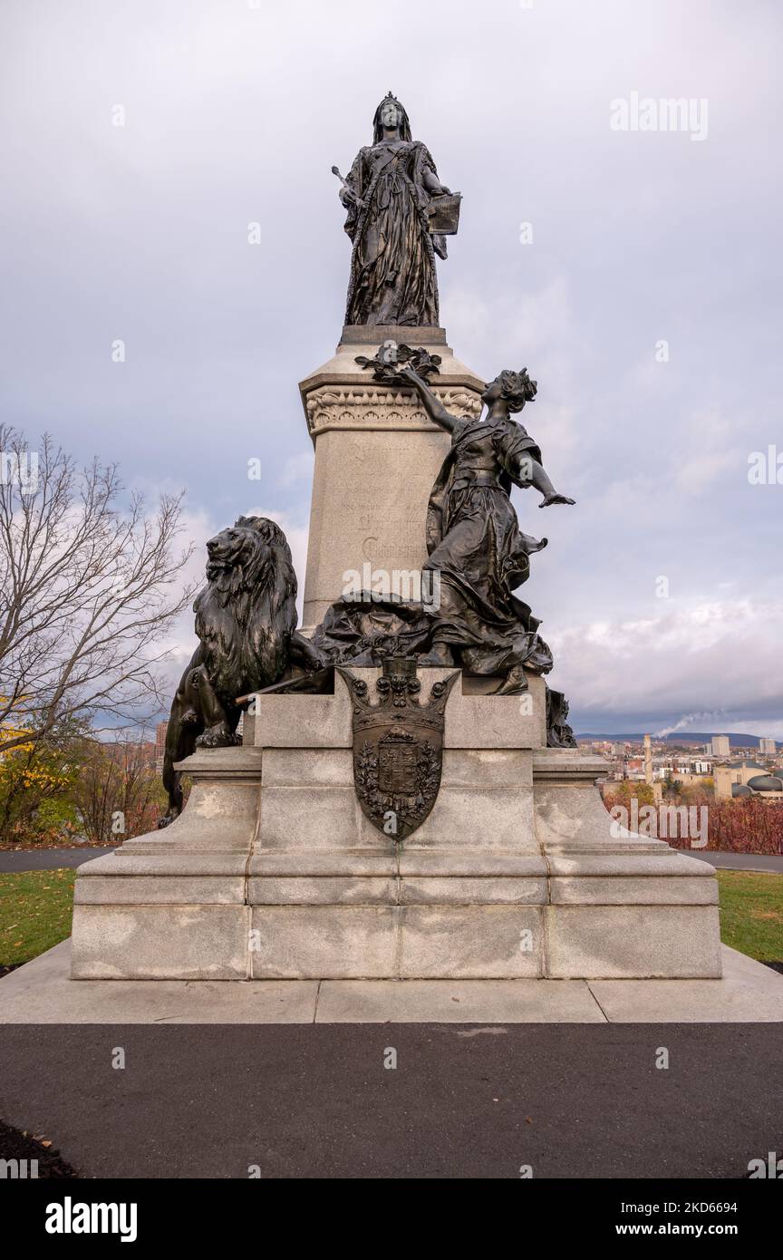 Ottawa, Ontario - October 20, 2022: Statue of Queen Victoria on Canada ...