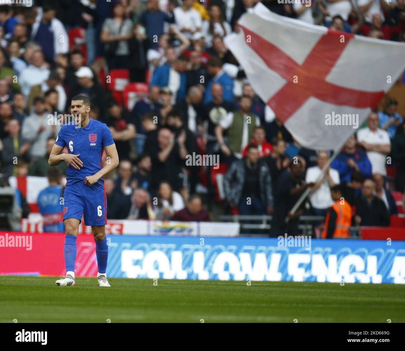 LONDON, ENGLAND - MARCH 26: Conor Coady (Wolves) of England during An ...