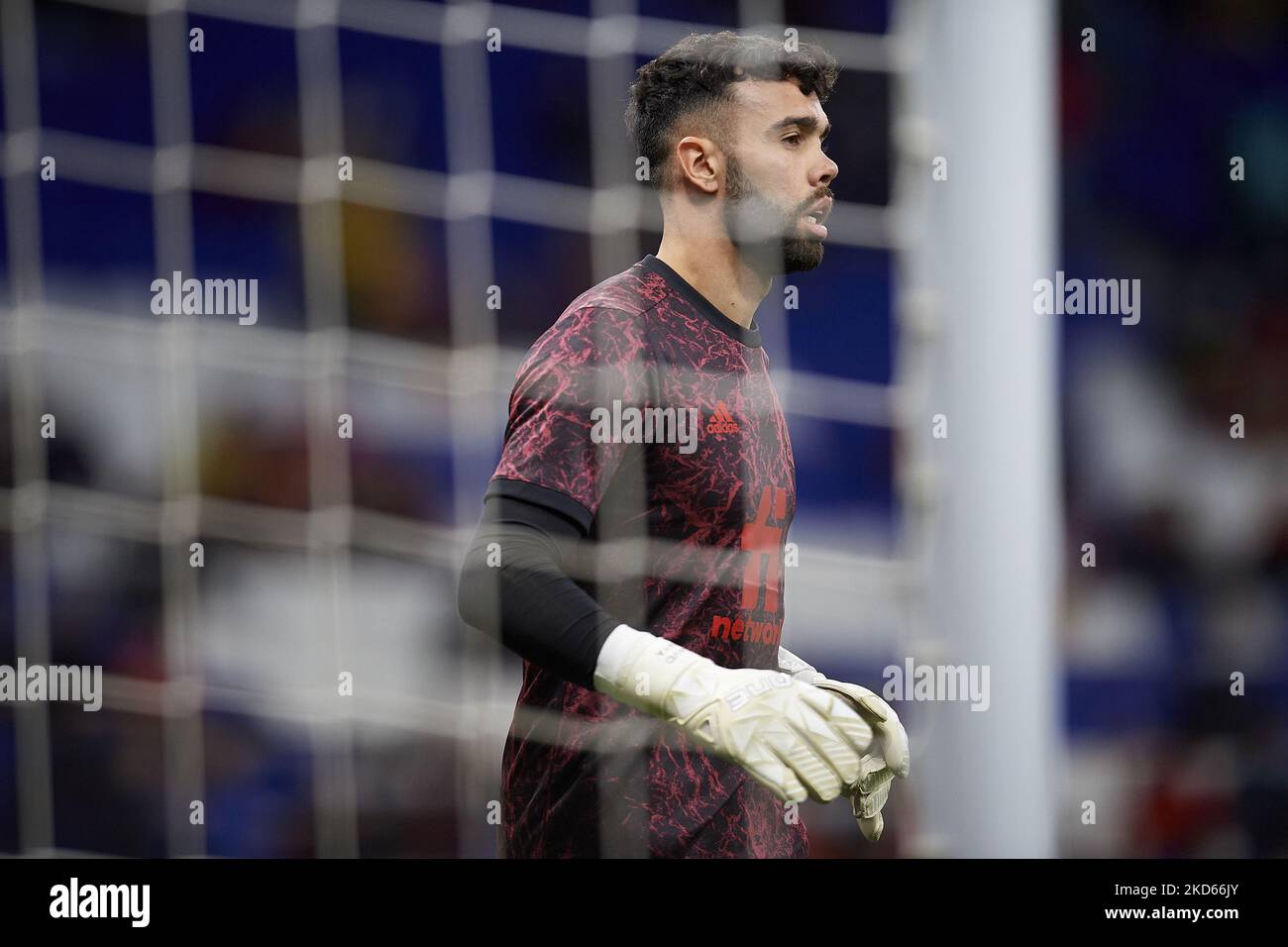 David Raya (Brentford FC) of Spain during the warm-up before the ...