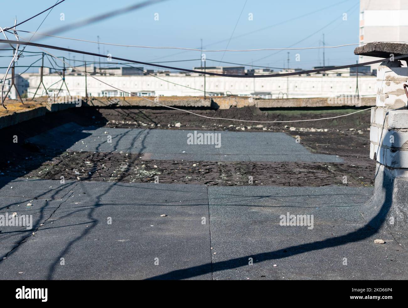 Ruberoid roof hi-res stock photography and images - Alamy