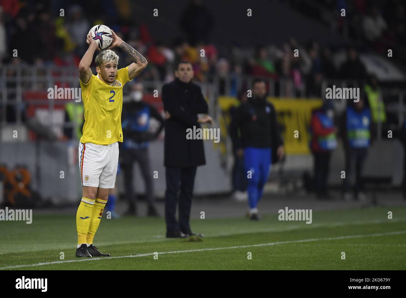 Andrei Ratiu in action during the international friendly match between ...
