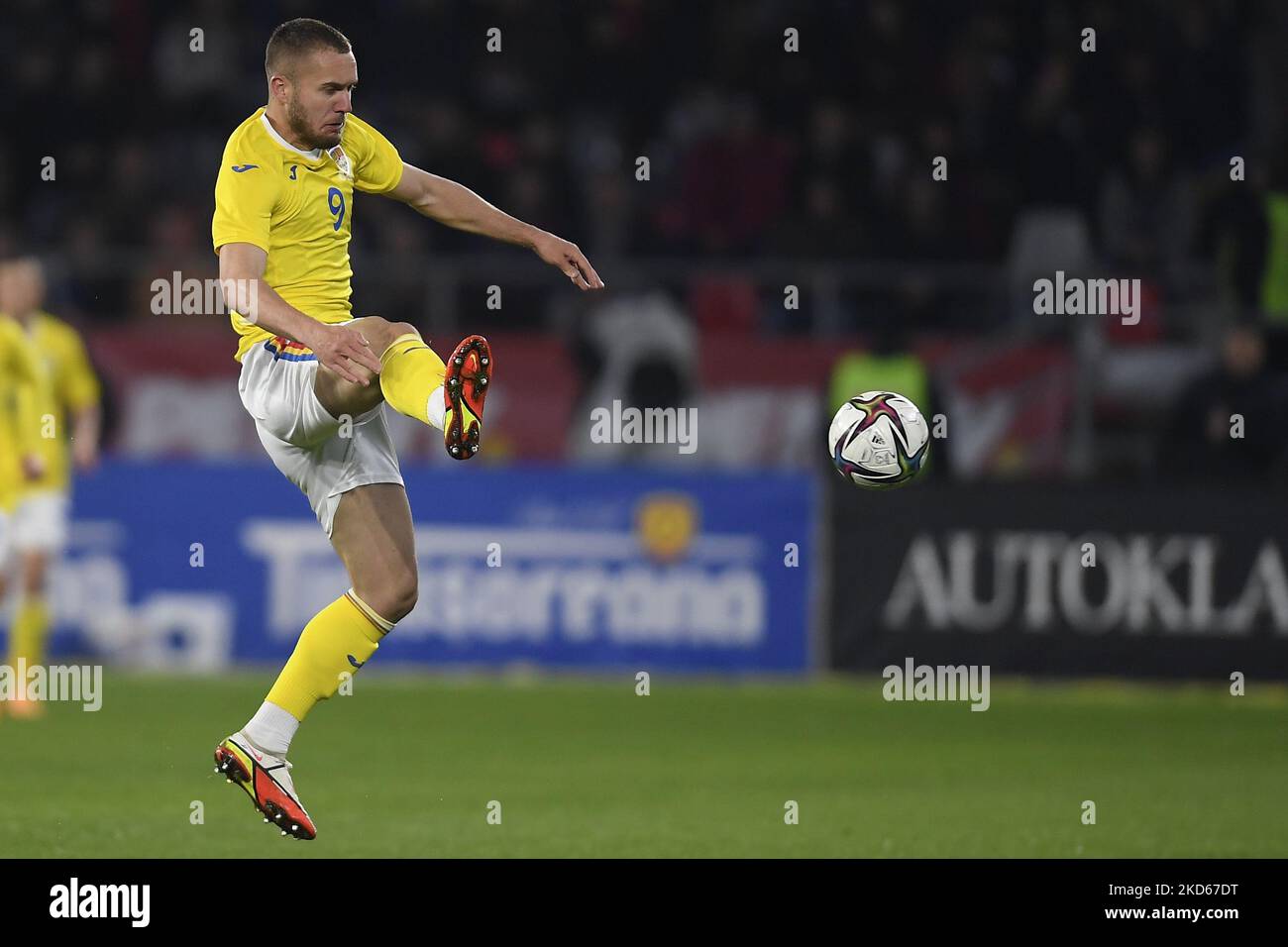 George Puscas in action during the international friendly match between ...